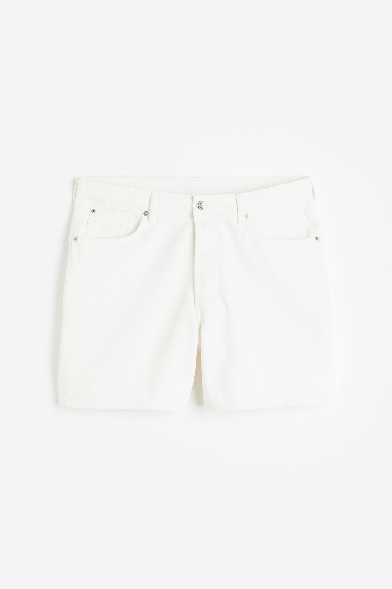 Shorts Bermuda Curvy Fit en denim - Blanco - Ladies | H&M MX