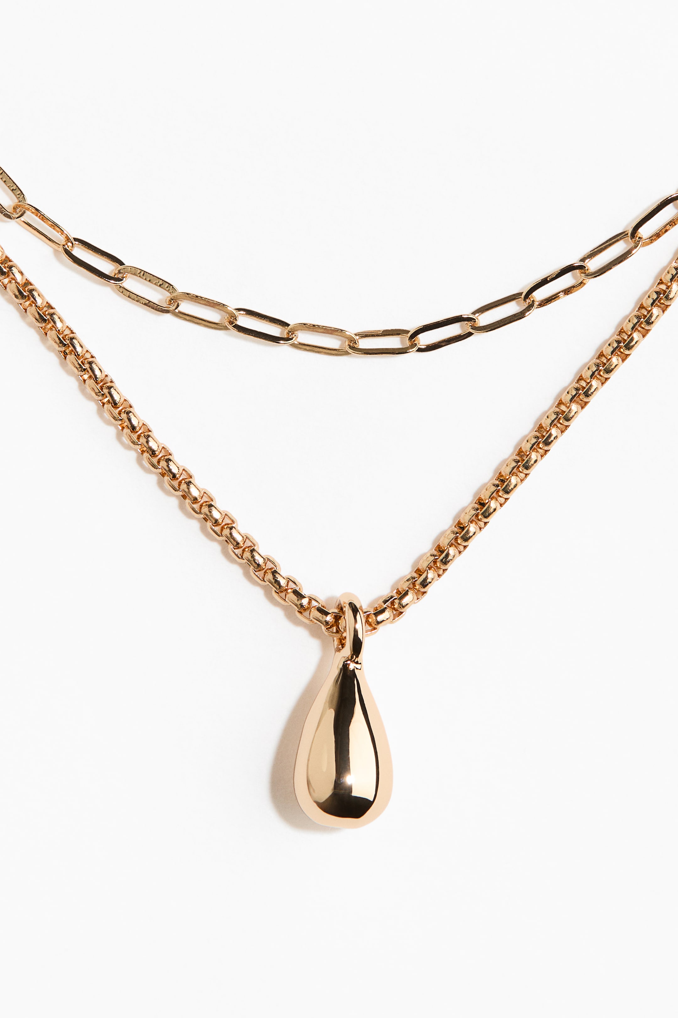 Women's Gold-colored Double-Strand Necklace | H&M CA