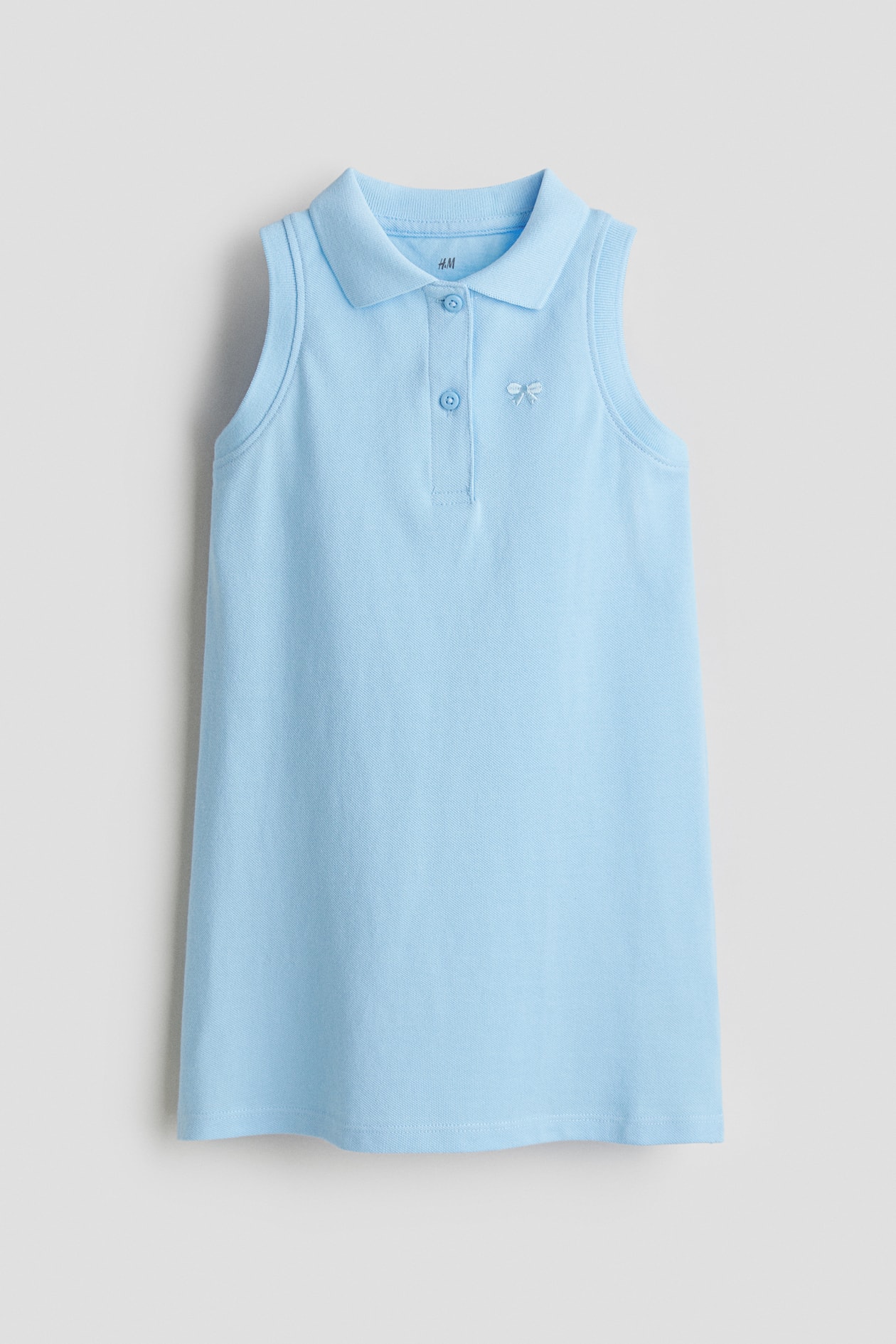 A-line piqué dress - Light blue - Kids | H&M MY
