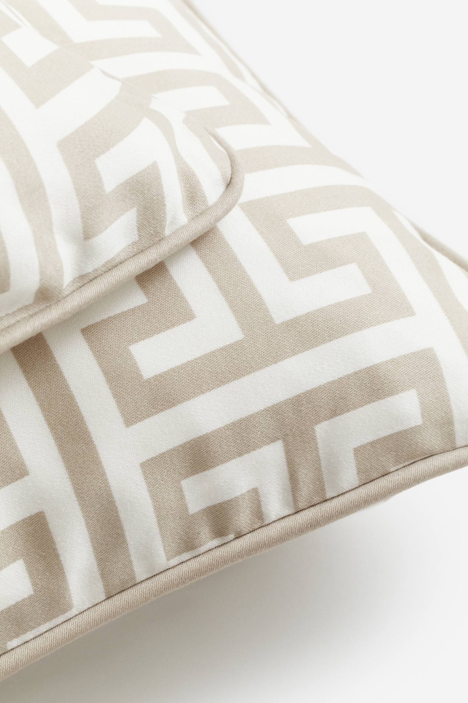 Light beige/patterned 2-pack Patterned Cushion Covers at H&M Home | H&M CA