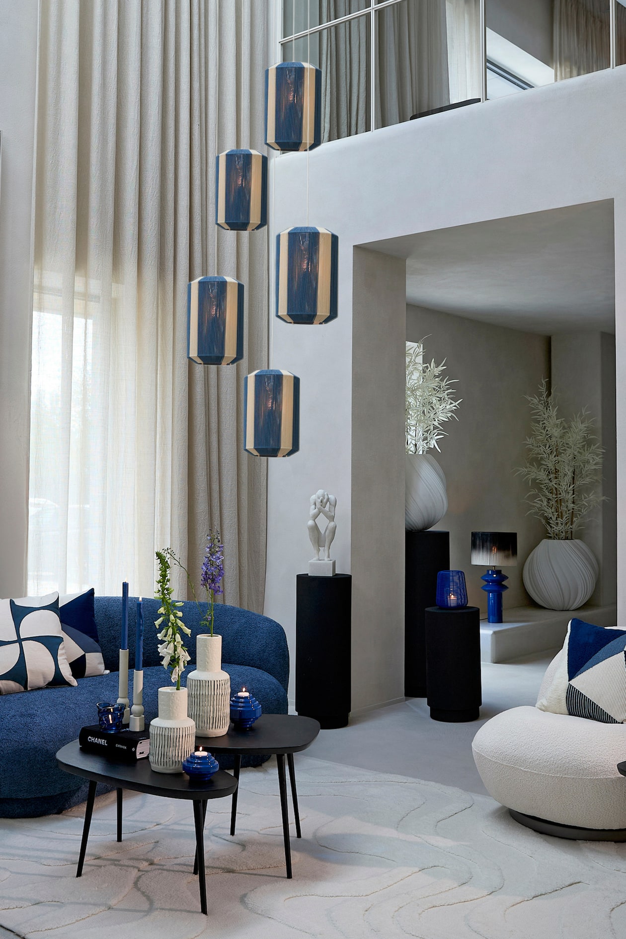 Kozana Lampe À Suspension - Bleu Foncé - Light & Living - HOME | H&M BE