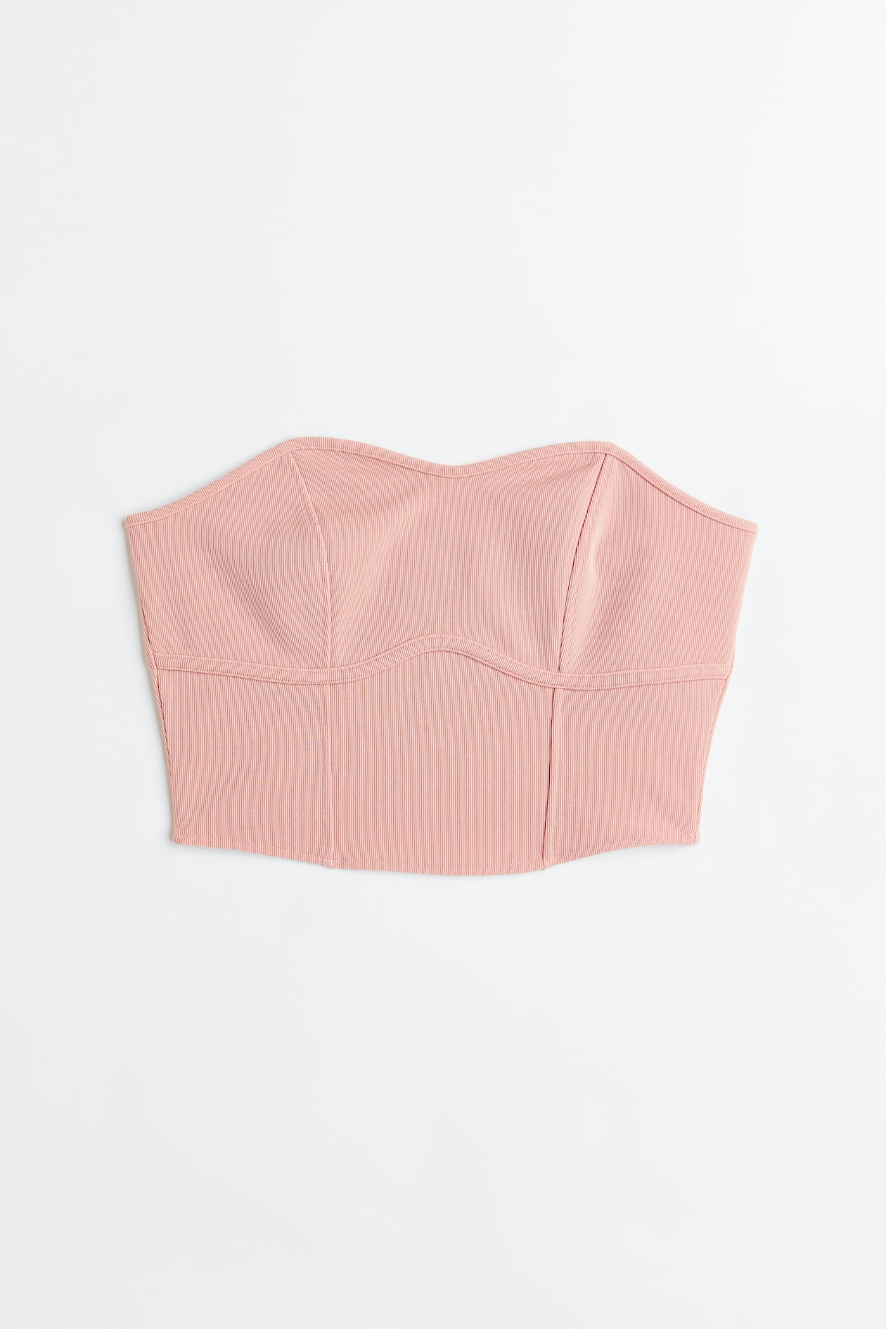 Women's Light pink Cropped bandeau top | H&M GB