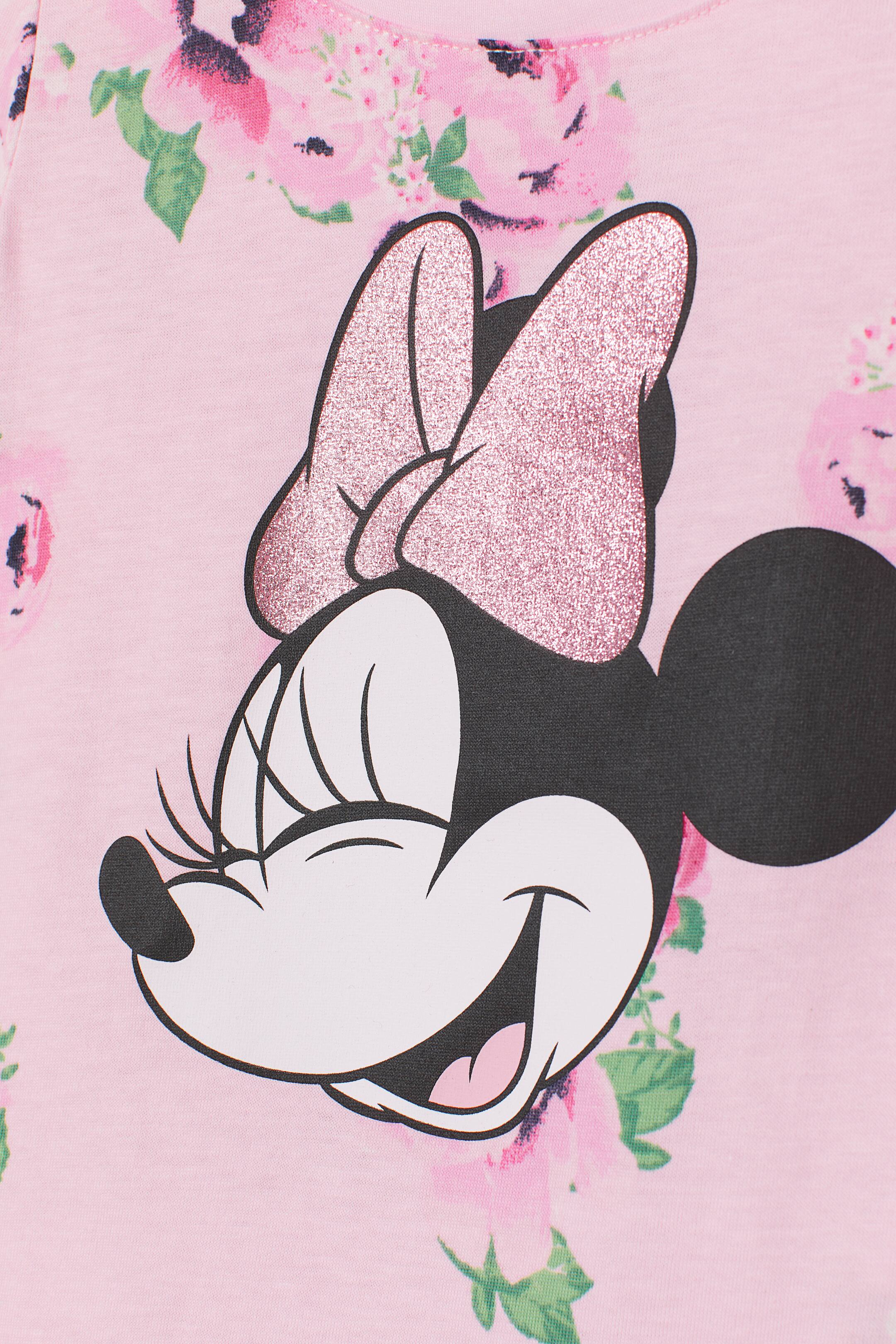 2-pack Printed Jersey Tops - Light pink/Minnie Mouse - Kids | H&M CA