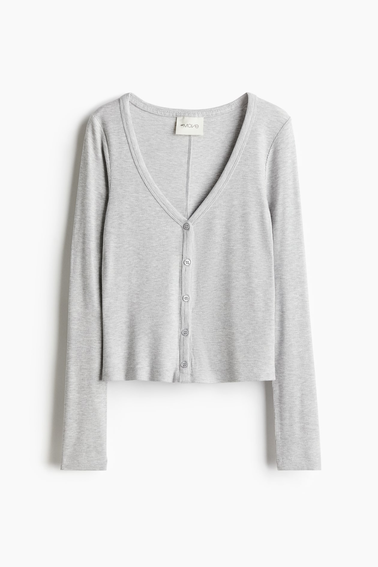 Women's Light gray melange Yoga Cardigan with DryMove™ | H&M US
