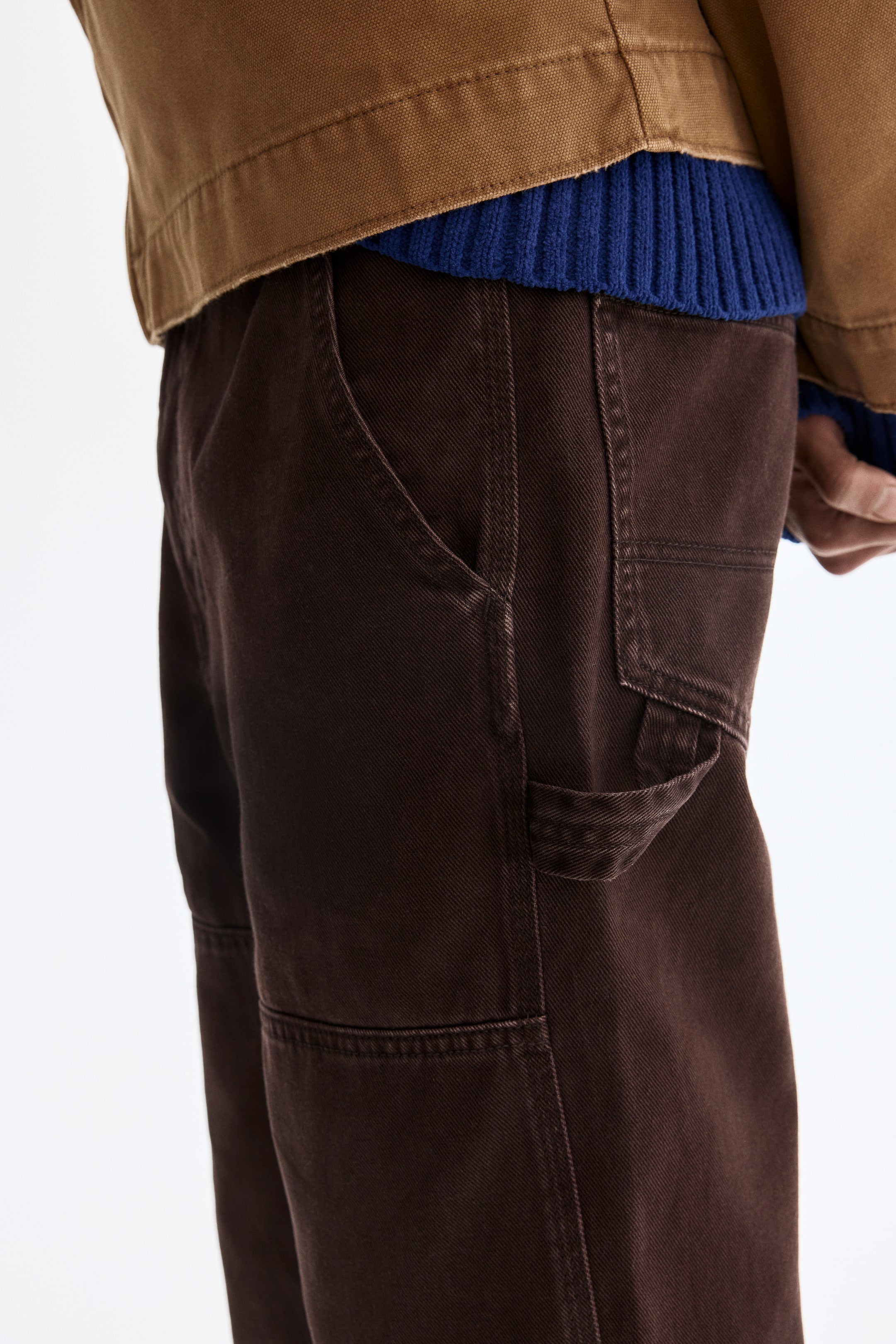 Men’s Dark brown Regular-Fit Carpenter Pants | H&M CA