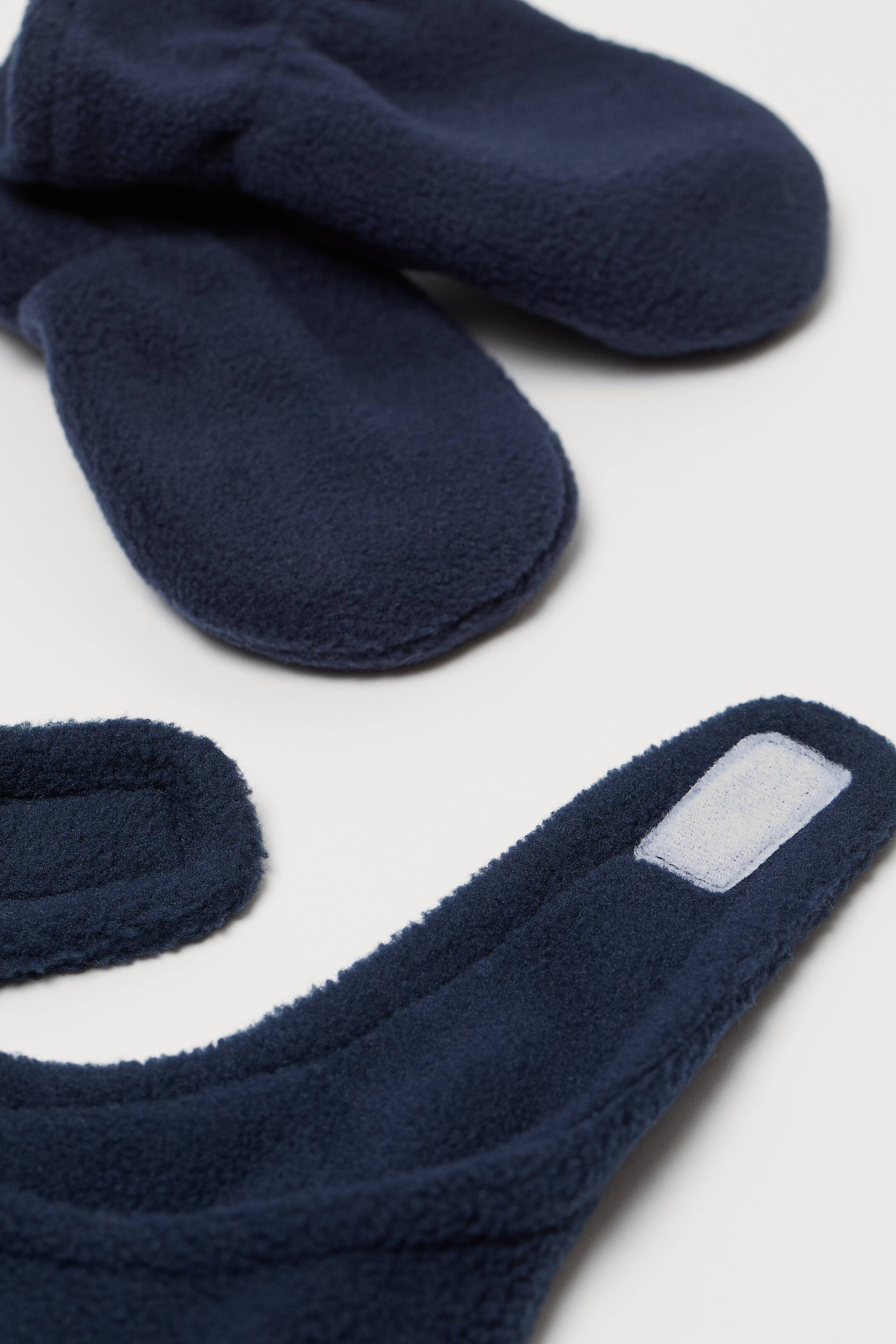 Fleece Hat and Mittens - Dark blue - Kids | H&M CA