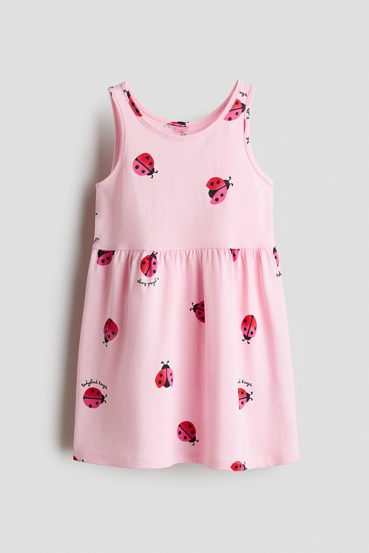 Printed Cotton Dress - Pink/ladybugs - Kids | H&M US