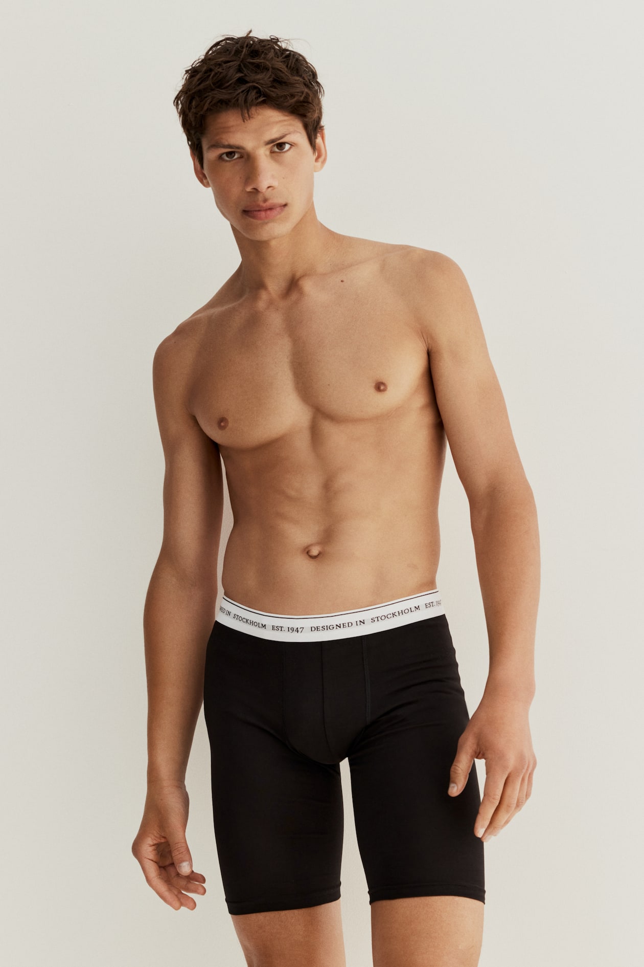 Długie bokserki COOLMAX® 2-pak - Czarny/Biały - ON | H&M PL