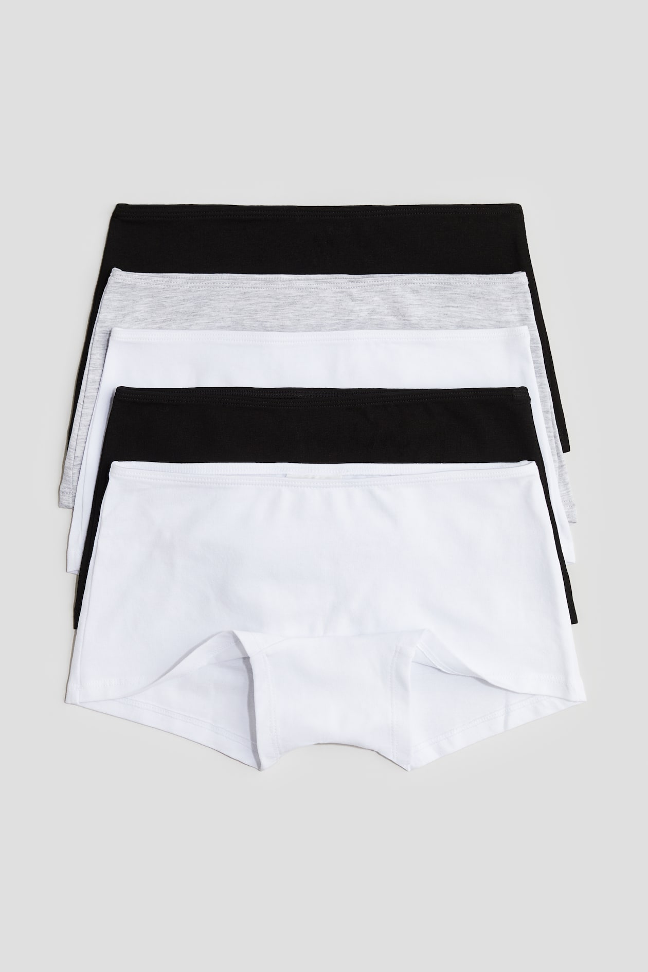 5-pack Boxer Briefs - White/gray melange/black - Kids | H&M US