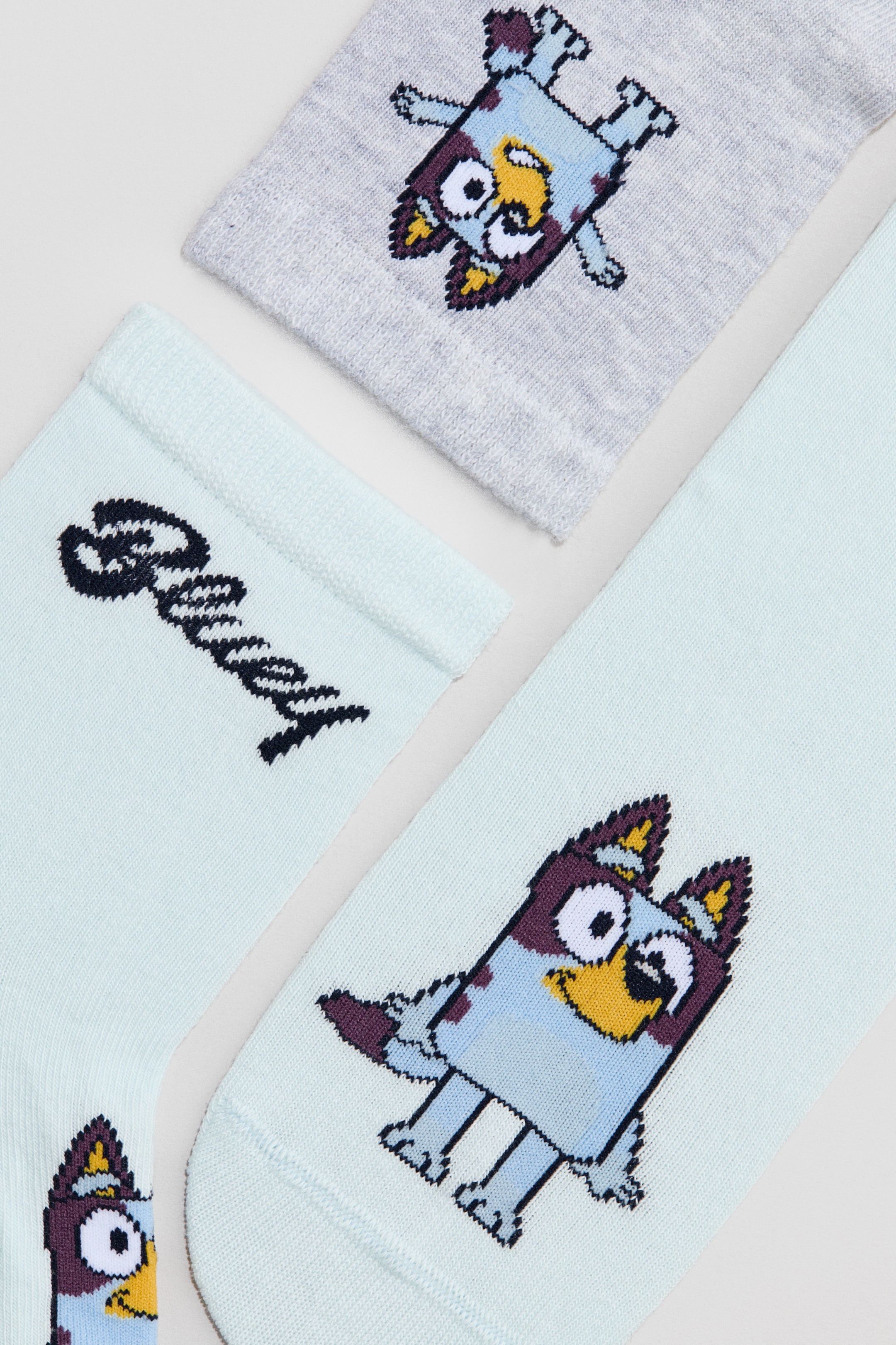 5-pack patterned socks - Light blue/Bluey - Kids | H&M GB