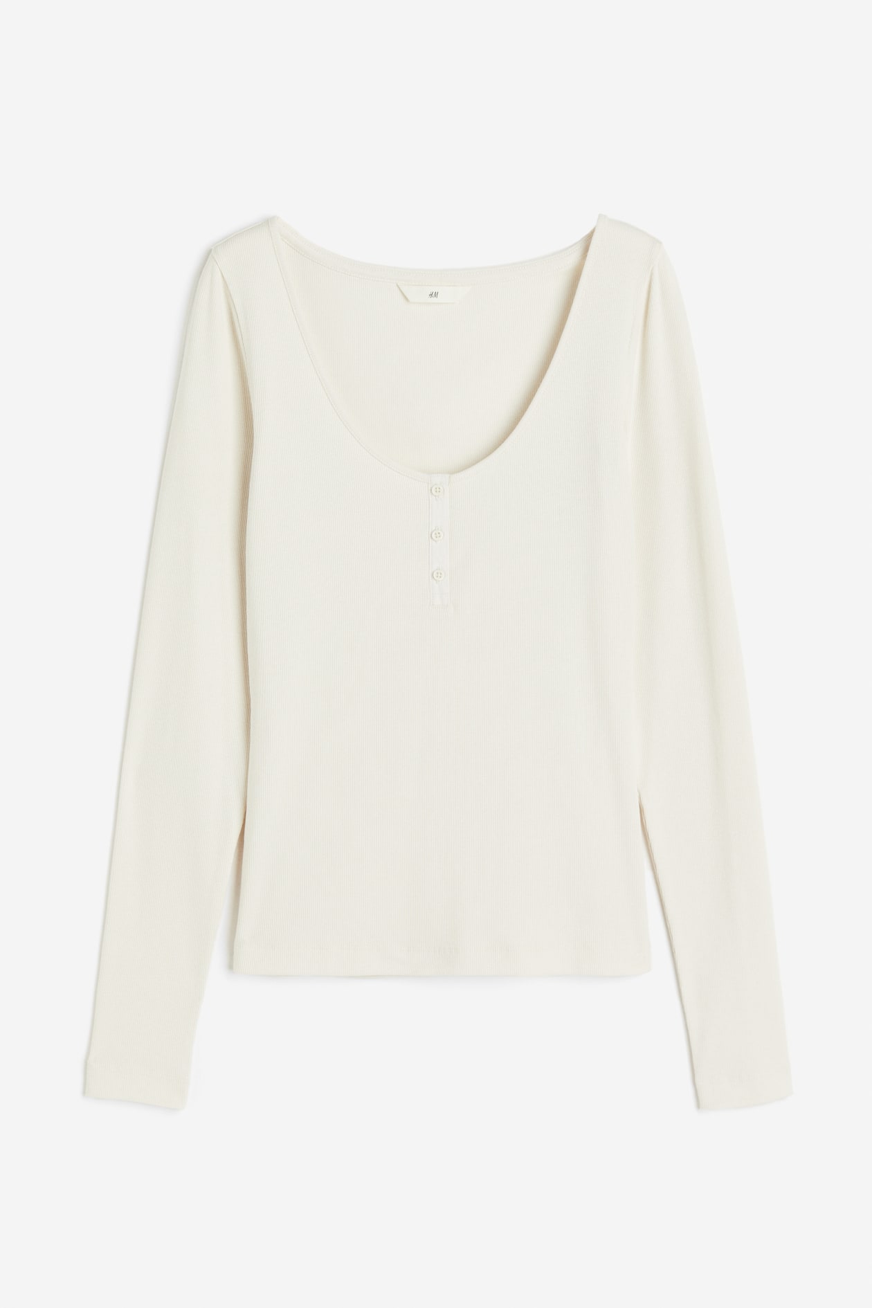 Women's Cream Henley Shirt | H&M US