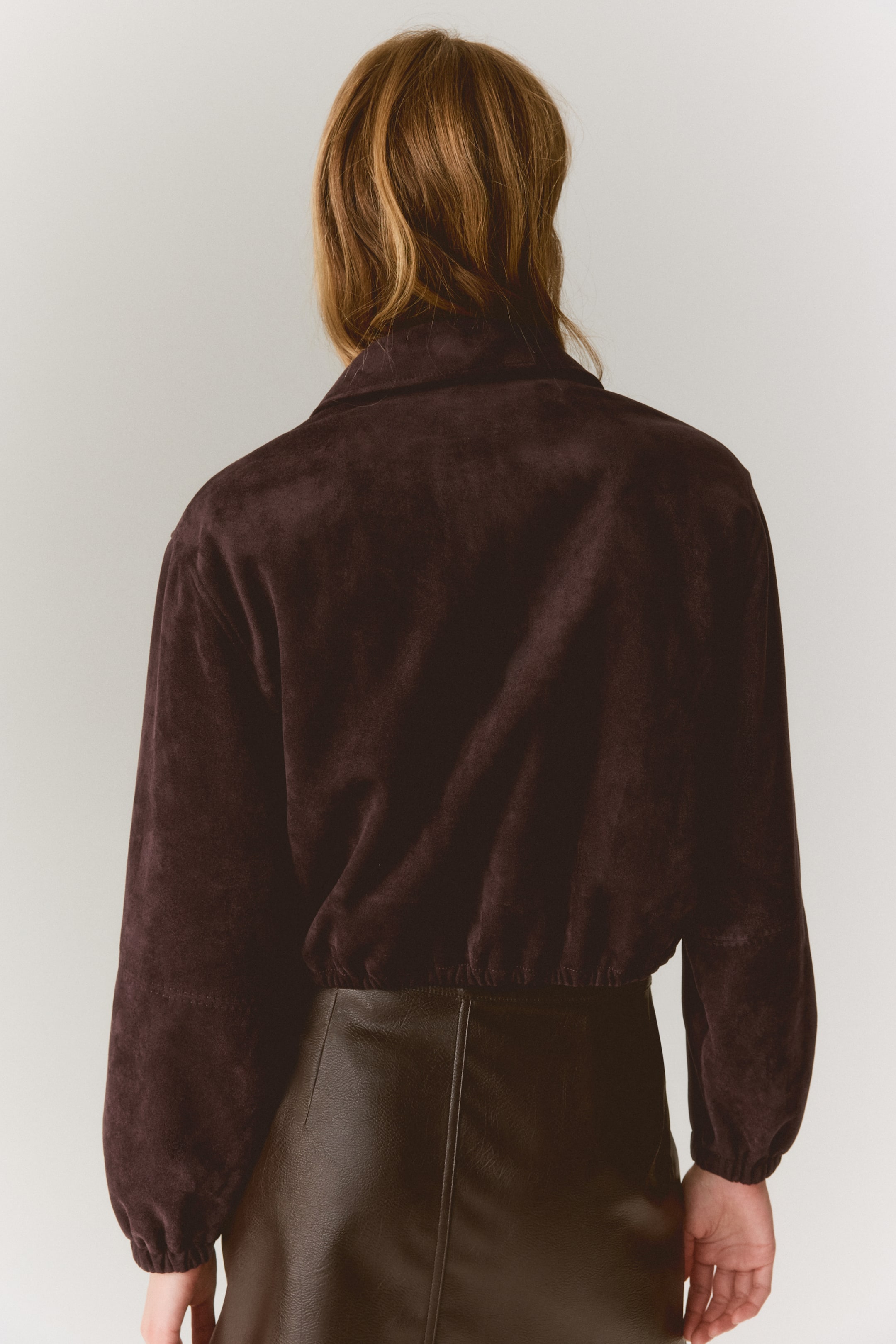 Collared jacket - Dark brown - Ladies | H&M SG