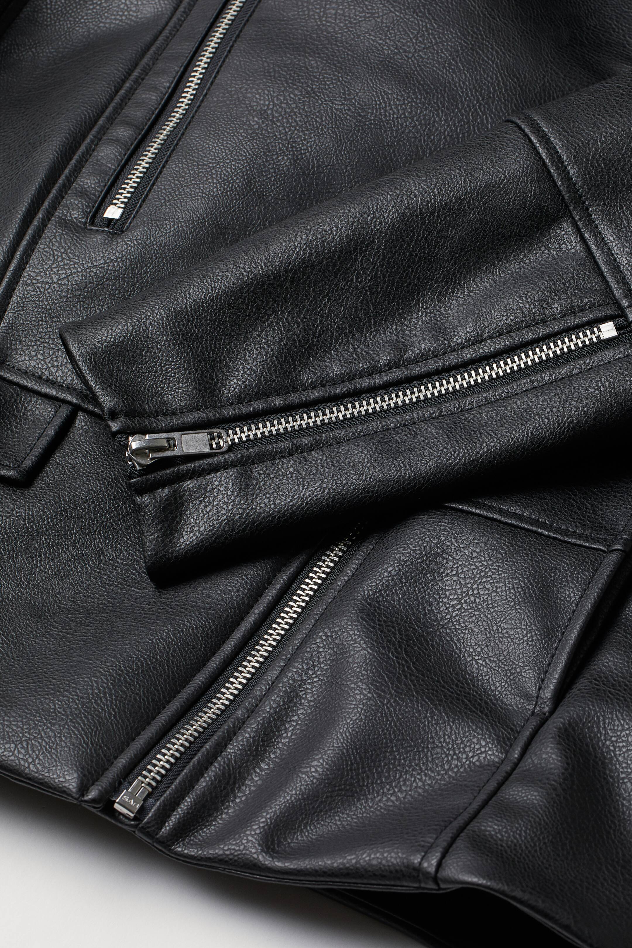 H&M+ Oversize-biker-takki - Musta - NAISET | H&M FI