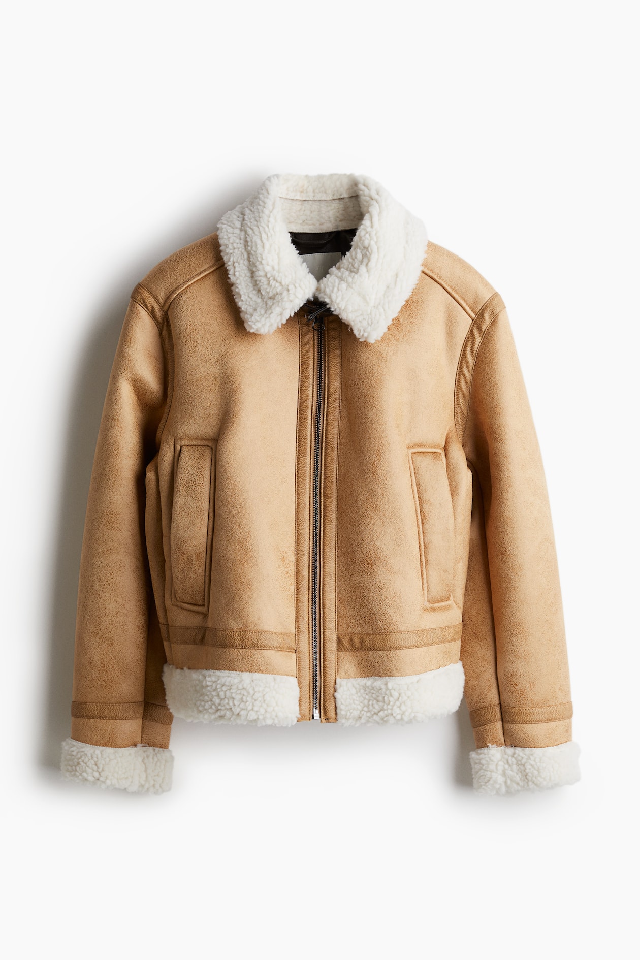 Double-Faced Jacket - Dark beige - Ladies | H&M US