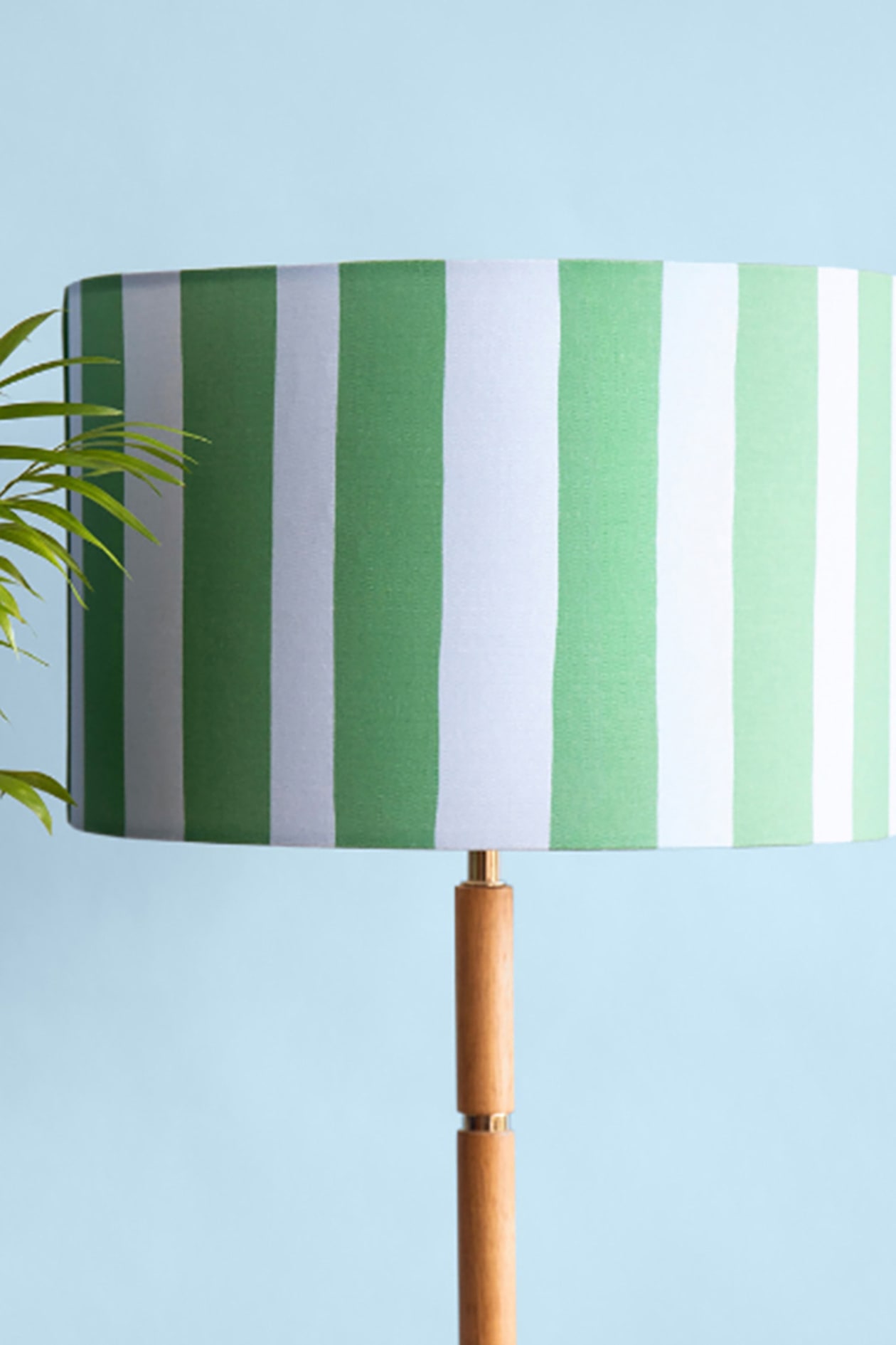 Small Stripe Print Lampshade - Blue/green - houseof - Home All | H&M GB