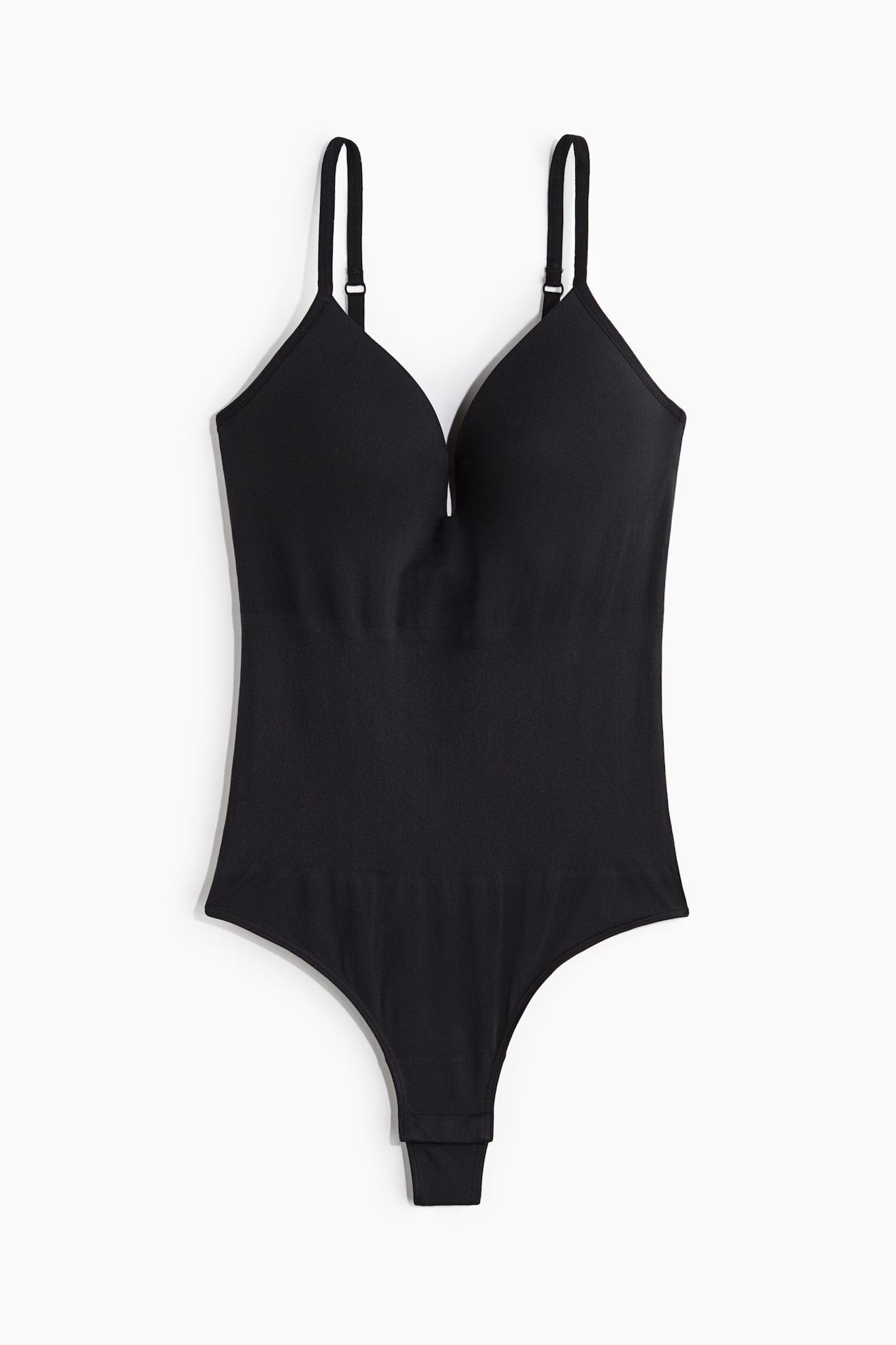 Seamless push-up stringbody - Light Shape - Zwart - DAMES | H&M NL