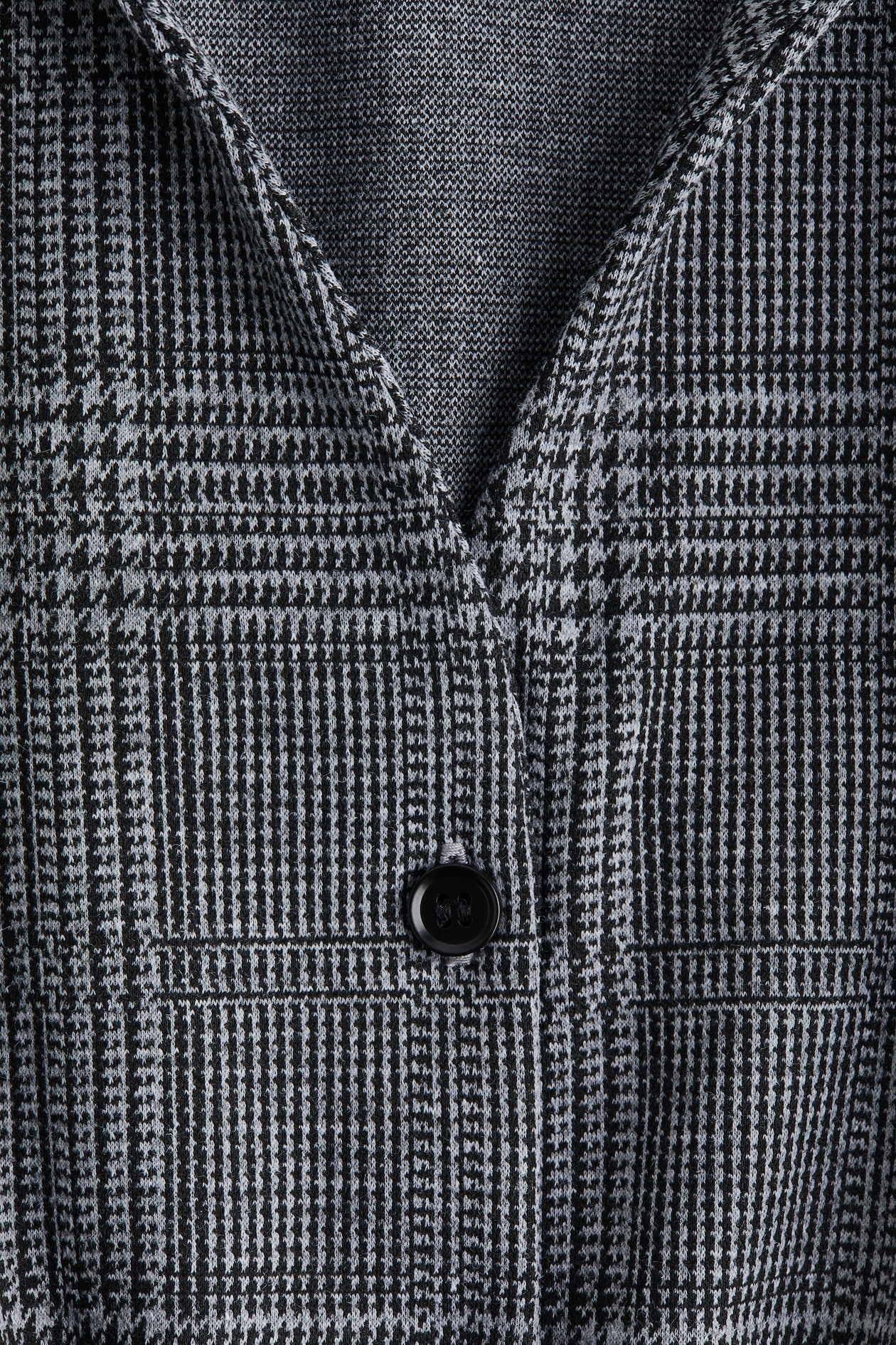 Women's Grey/Checked Collared waistcoat | H&M IN