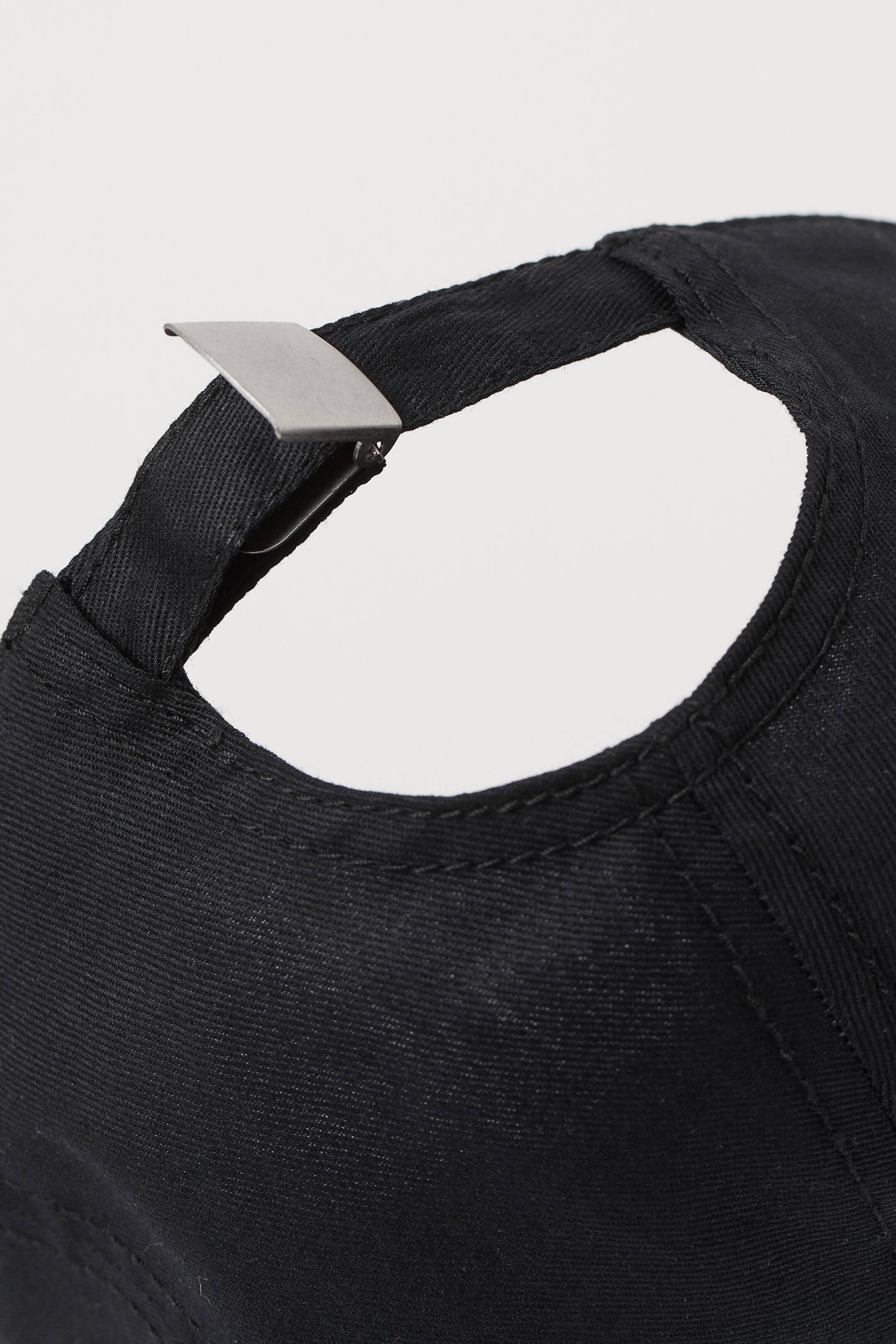 Cotton Twill Cap - Black/NY - Ladies | H&M US