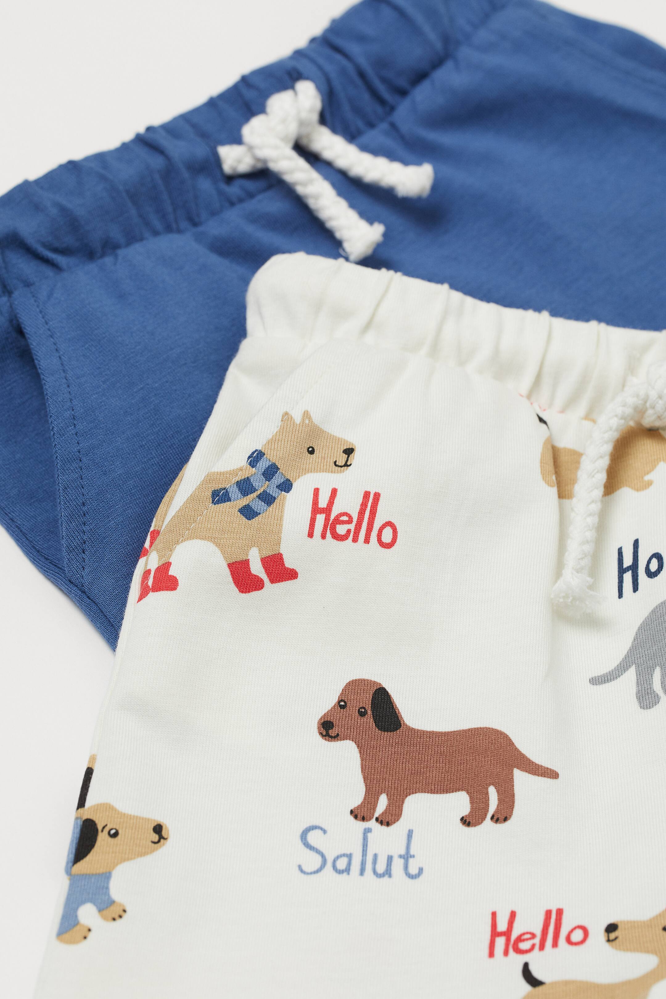 3-pack Cotton Pants - Yellow/dogs - Kids | H&M CA