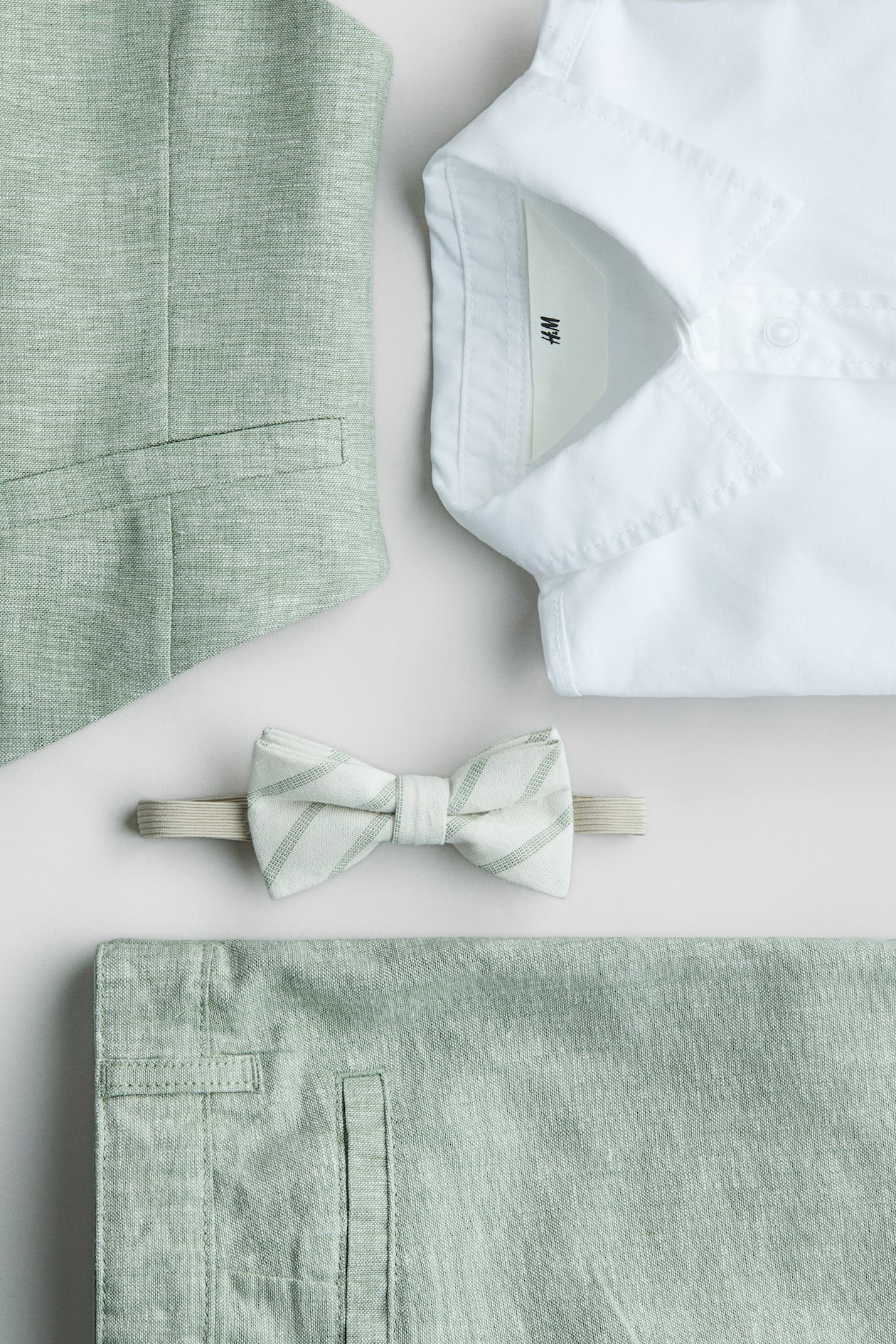 Ensemble habillé 4 pièces - Vert - ENFANT | H&M FR