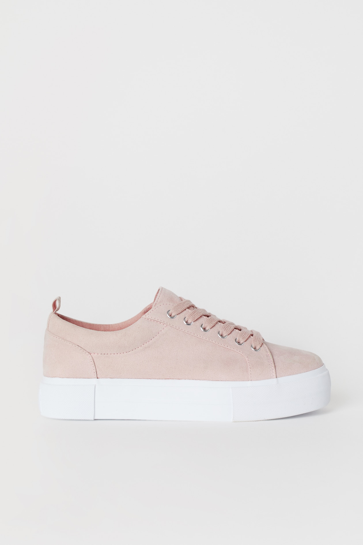 Tenis con plataforma - Rosa palo/Gamuza sintética - Ladies | H&M MX