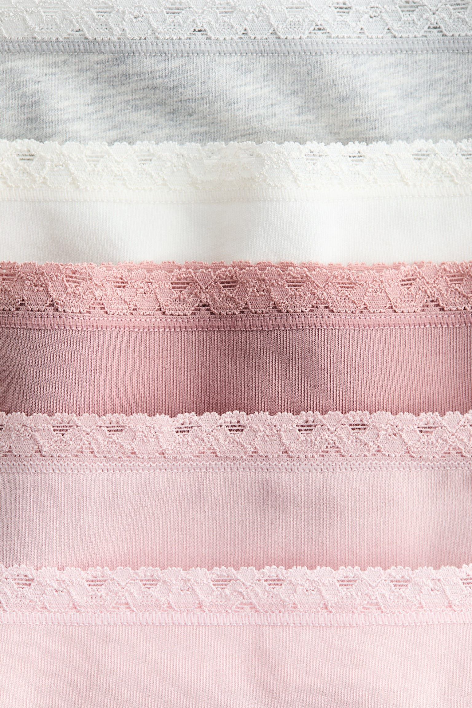 5-pack cotton briefs - Light pink/Light grey marl - Ladies | H&M IN