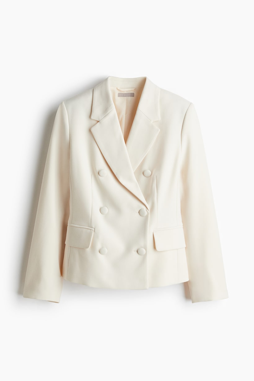 Women's Cream Fitted Blazer | H&M US