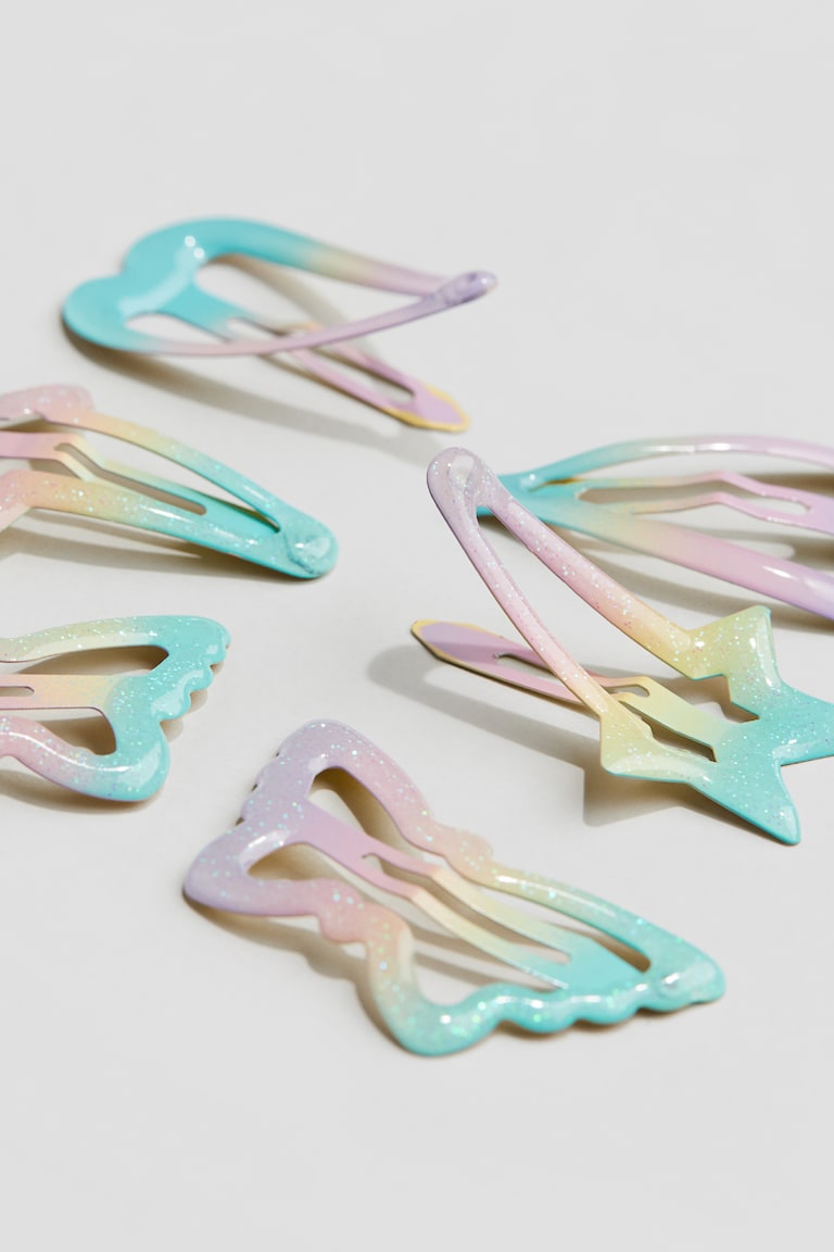 Light purple/butterflies 6-pack Hair Clips for kids | H&M US