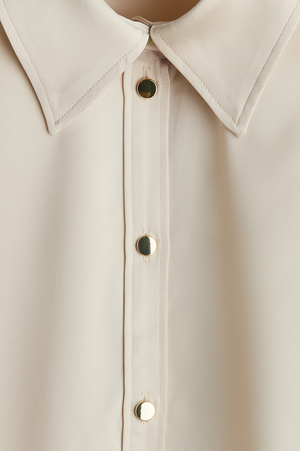Women's Light beige Satin Shirt | H&M CA