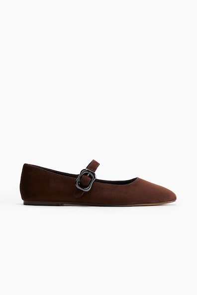 Ballerine modello Mary Jane - Marrone scuro - DONNA | H&M IT