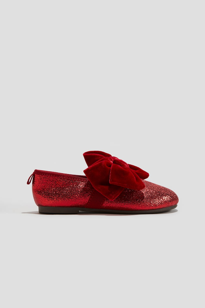 Bow-Detail Ballet Flats - Red - Kids | H&M US