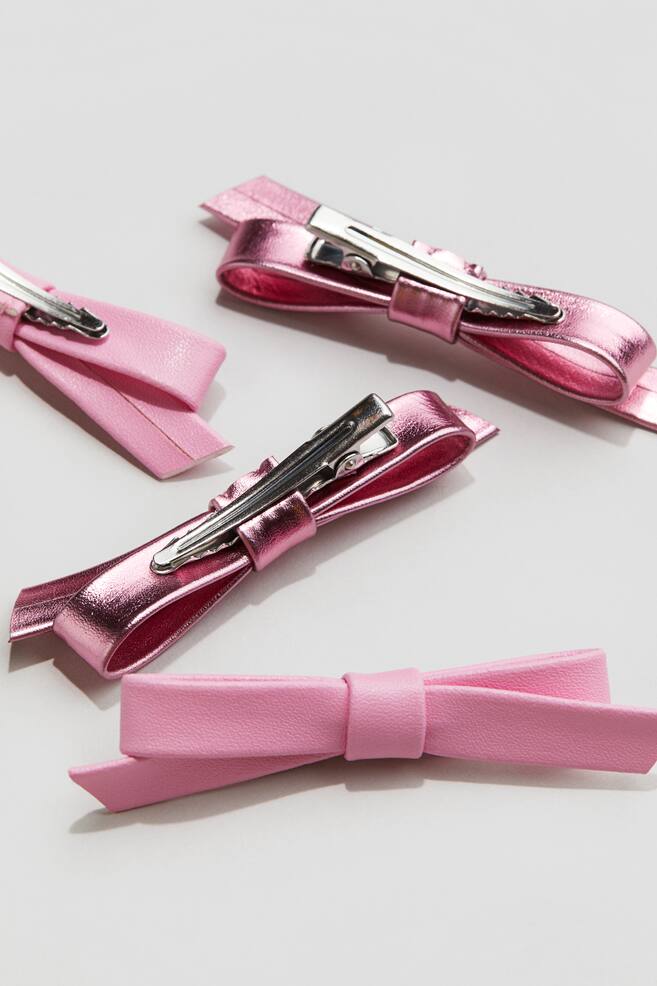 Pink 4-pack Hair Clips for kids | H&M US