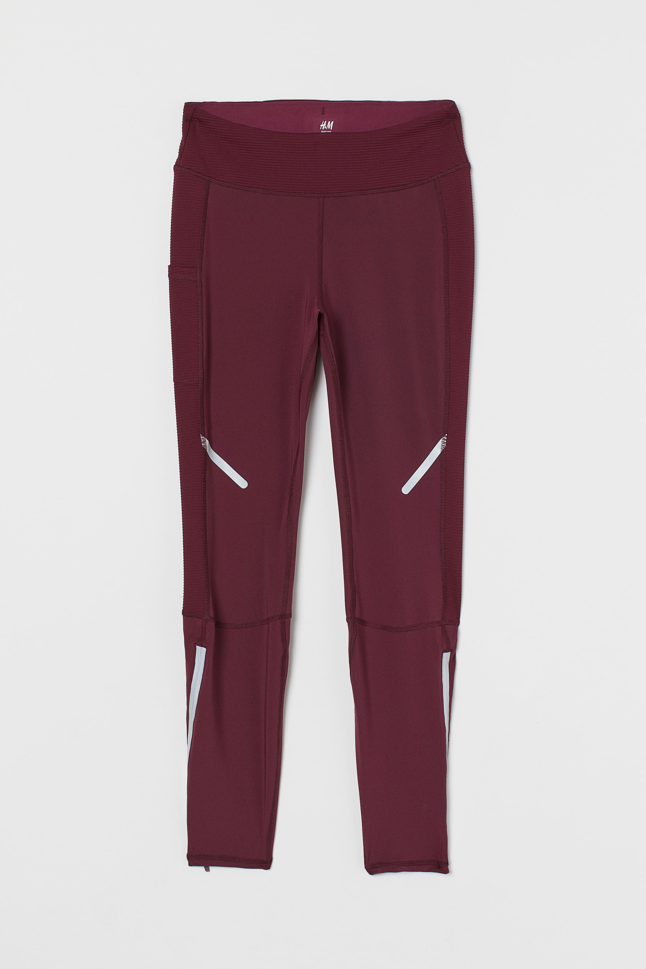 Winter running tights - Burgundy - Ladies | H&M GR