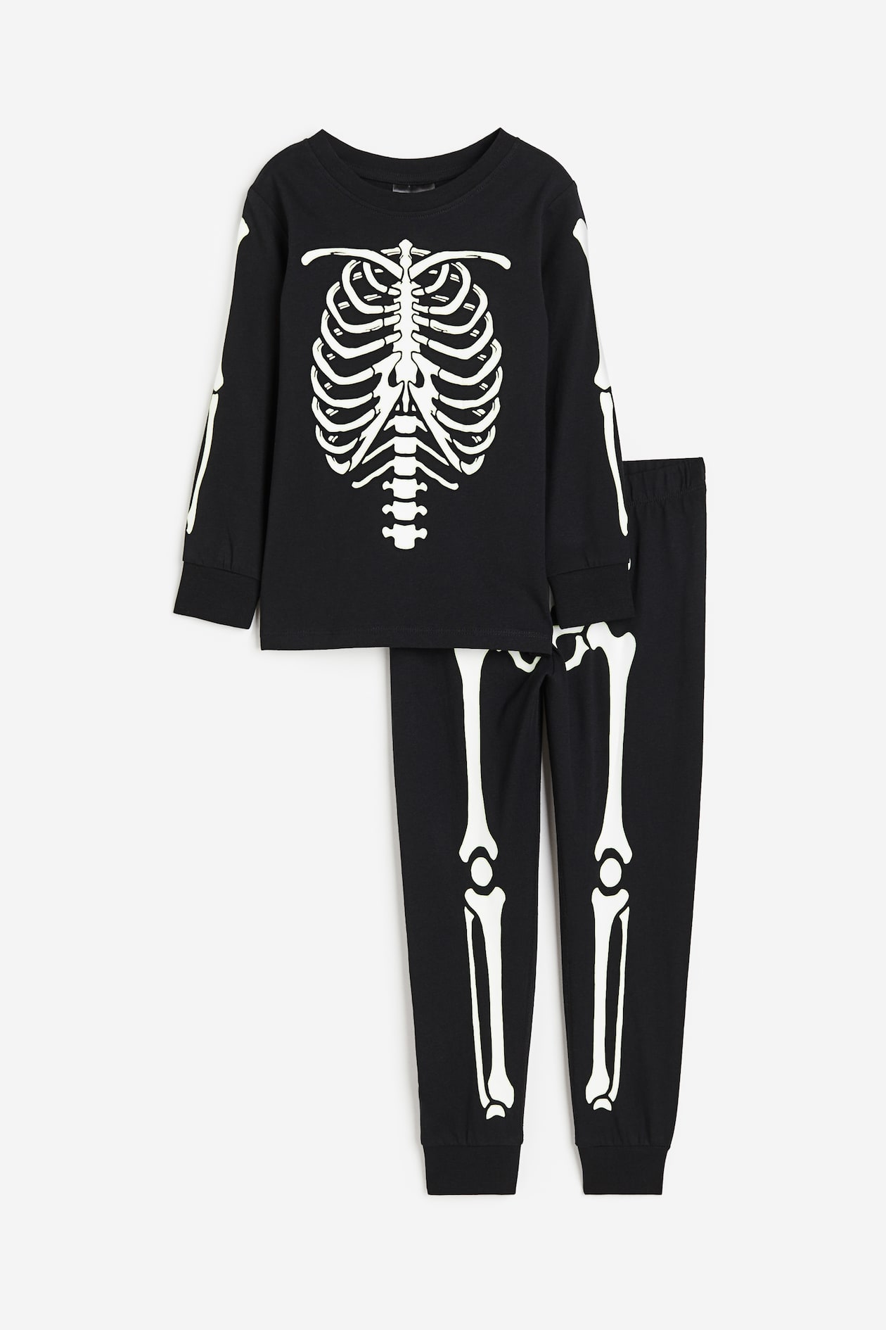 Black/Skeleton Printed pyjamas for kids | H&M GB