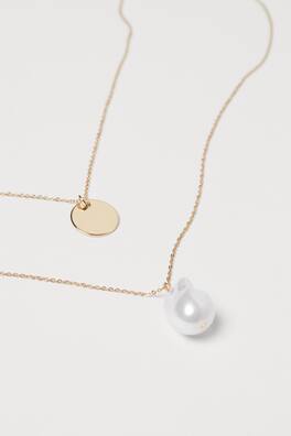 Colliers, lot de 2 - Doré - FEMME | H&M FR