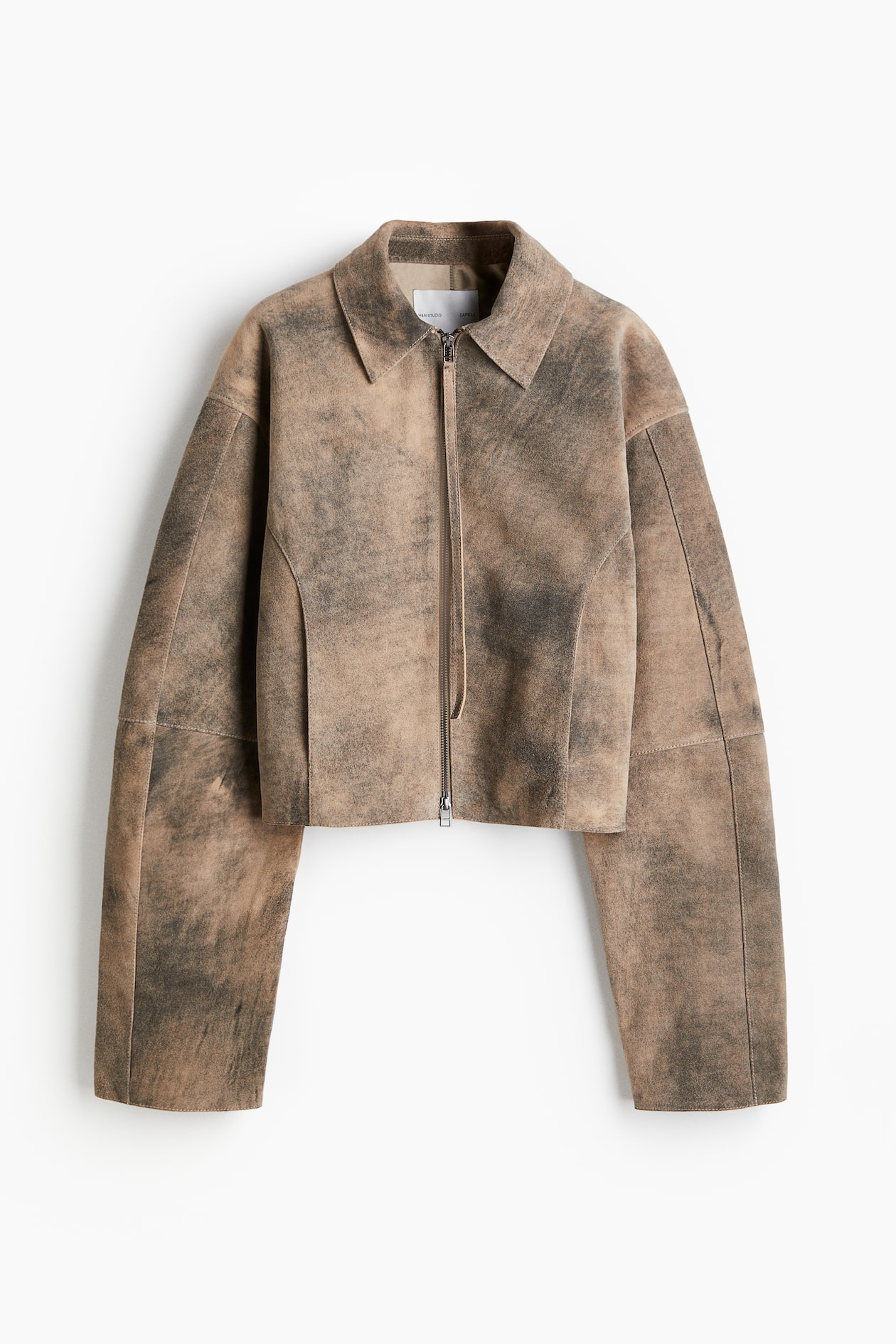Women's Beige Washed-look suede jacket | H&M GB
