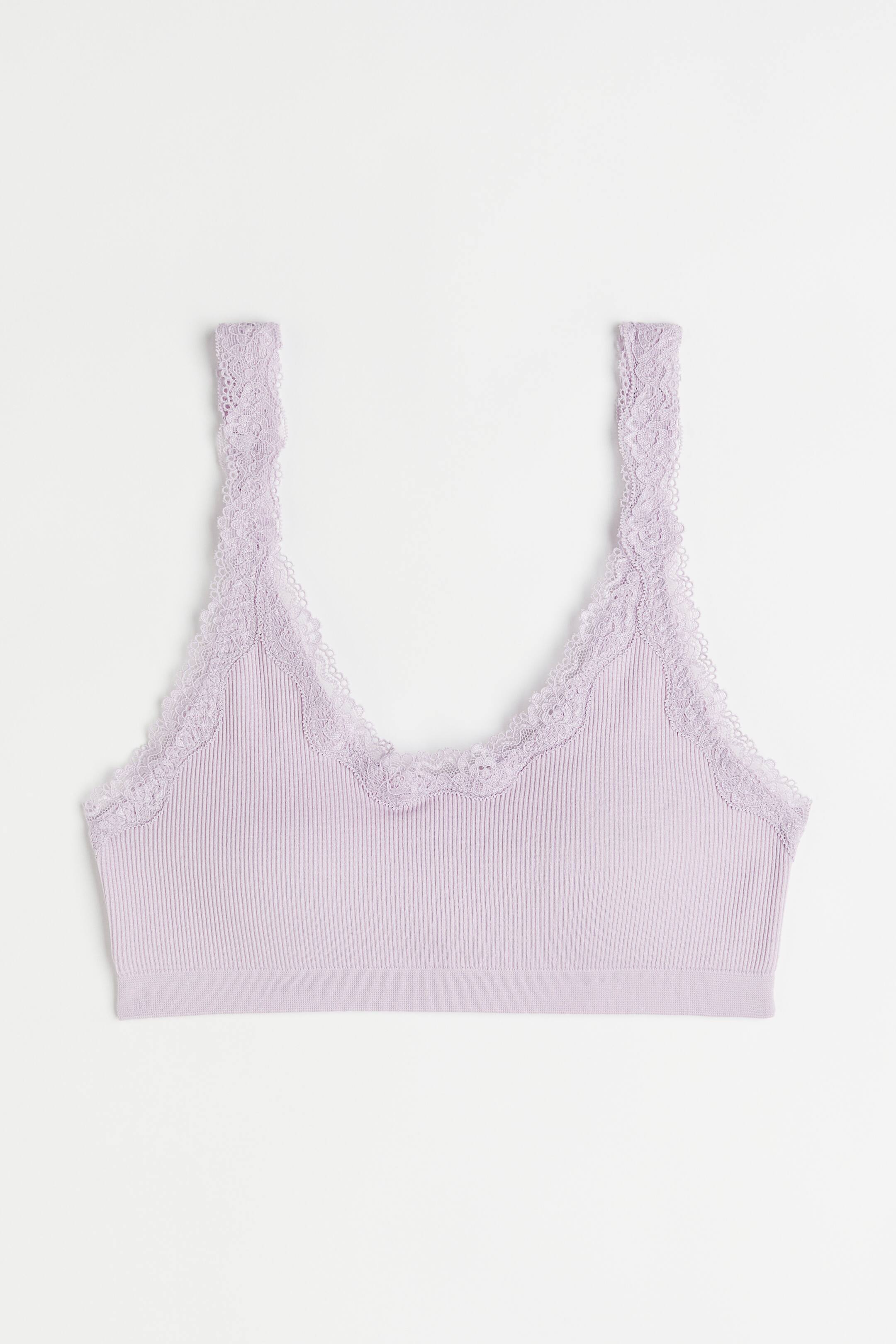 Wattierter BH mit Spitze - Helllila - Ladies | H&M AT
