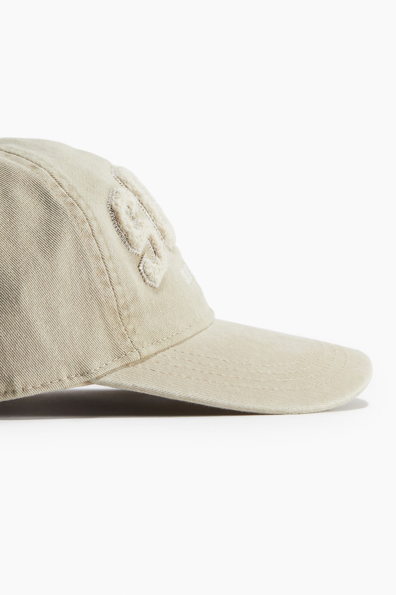 Embroidered-motif Twill Cap - Light beige/SoHo - Ladies | H&M US
