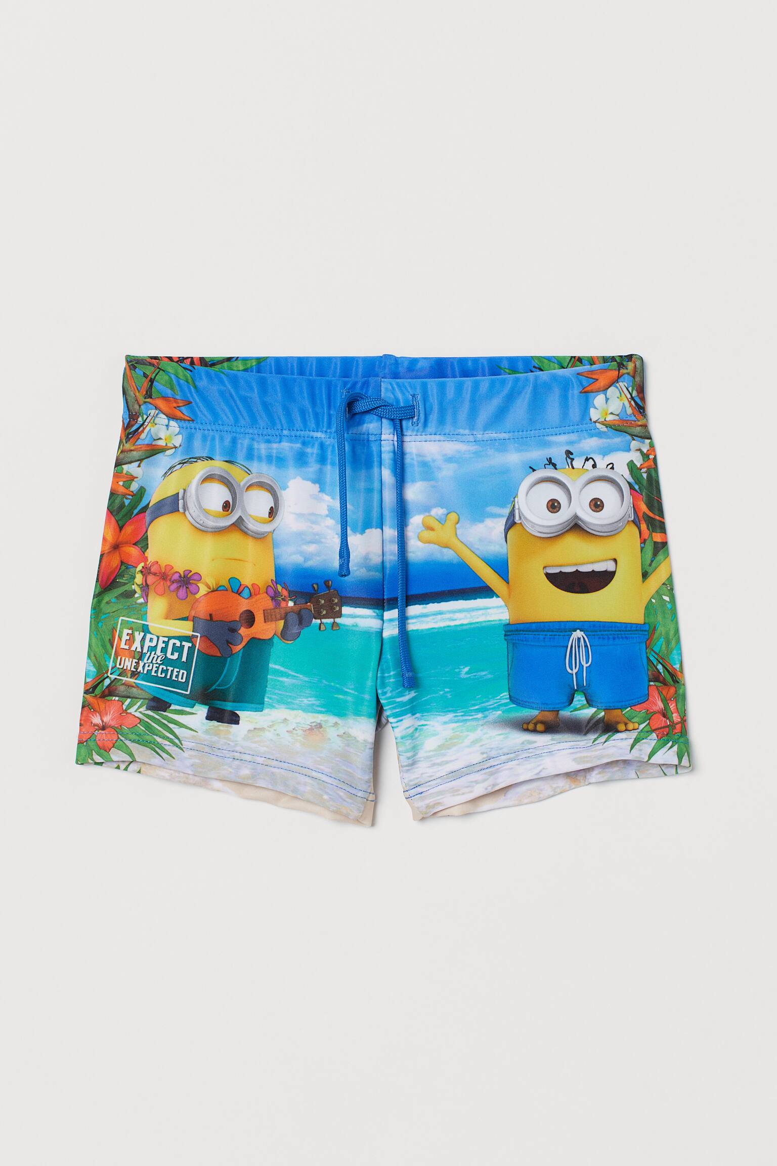 - Printed swimming trunks - Bright blue/Despicable Me - Kids | H&M HK