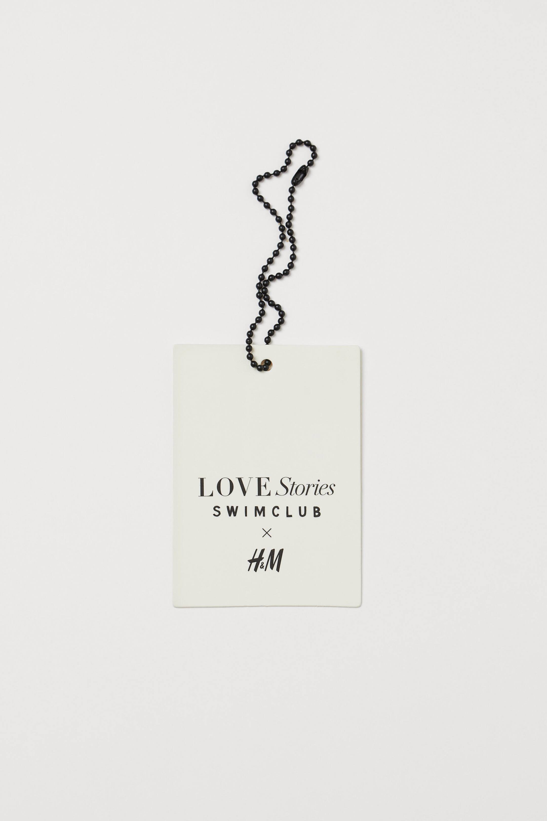 트라이앵글 패드컵 비키니 상의 - 라이트 베이지/Love - 여성 | H&M KR