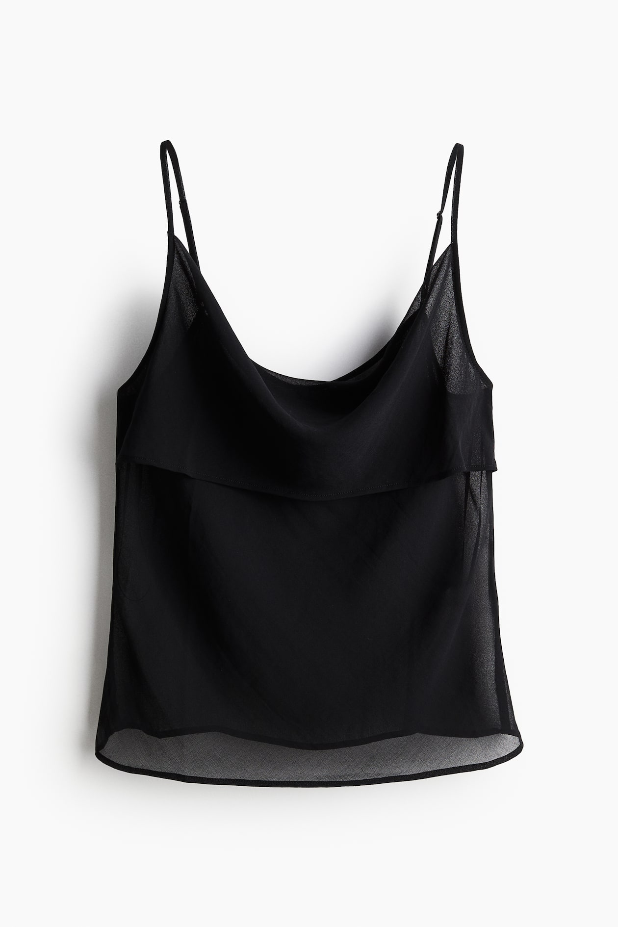 Cowl-neck Camisole Top - Black - Ladies | H&M US
