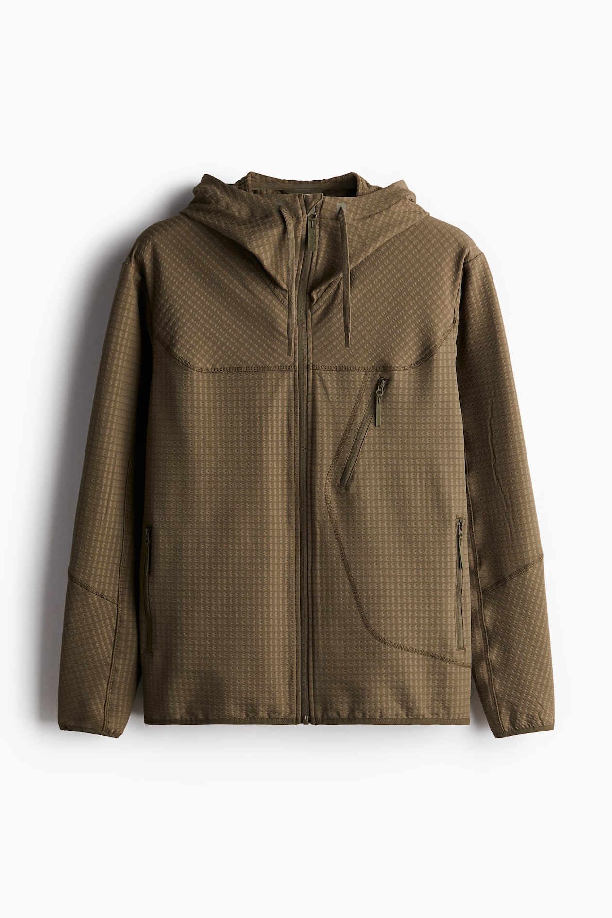 Regular Fit Mid layer jacket with DryMove™ - Dark khaki green - Men | H ...