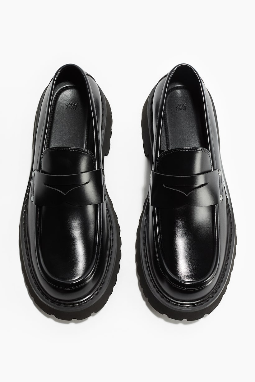 Men’s Black Chunky Loafers - Mid Heel | H&M CA
