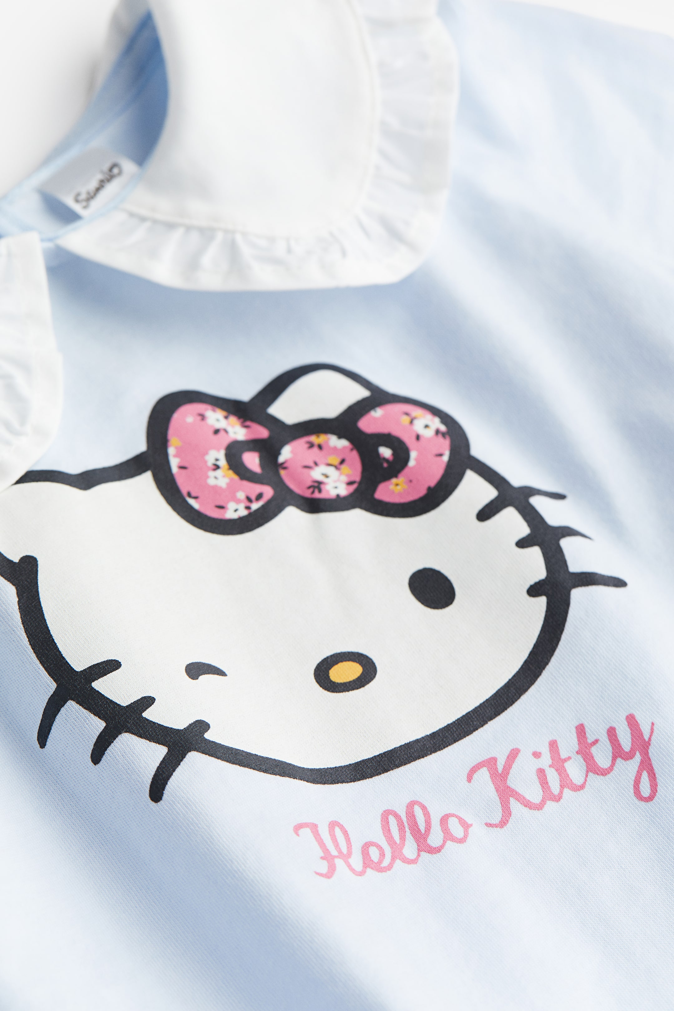 Jersey Top with Collar - Light blue/Hello Kitty - Kids | H&M PH