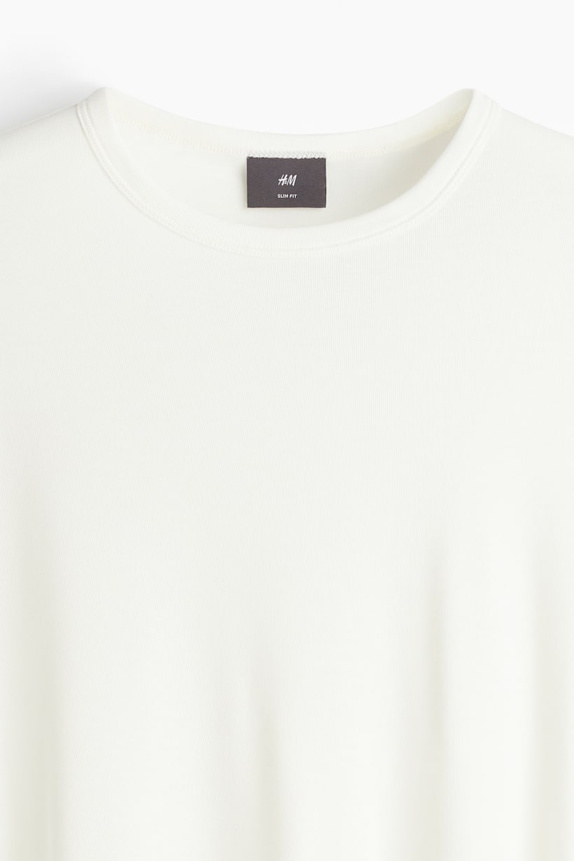 Playera Slim Fit - Blanco - Men | H&M MX