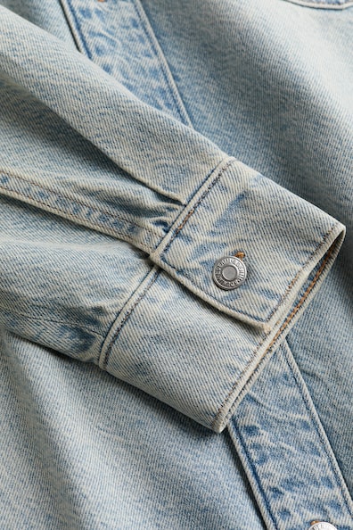 Feather Soft Denim Shirt - Pale denim blue - Ladies | H&M US