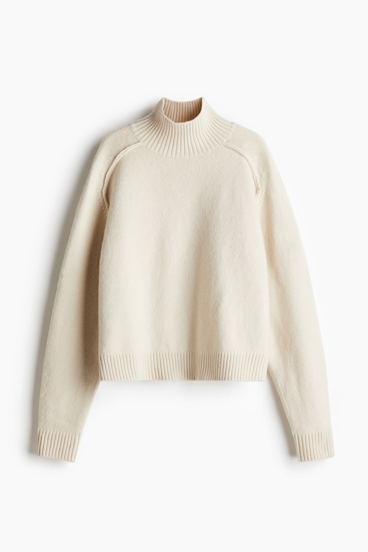 Mock Turtleneck Sweater - Cream - Ladies | H&M US