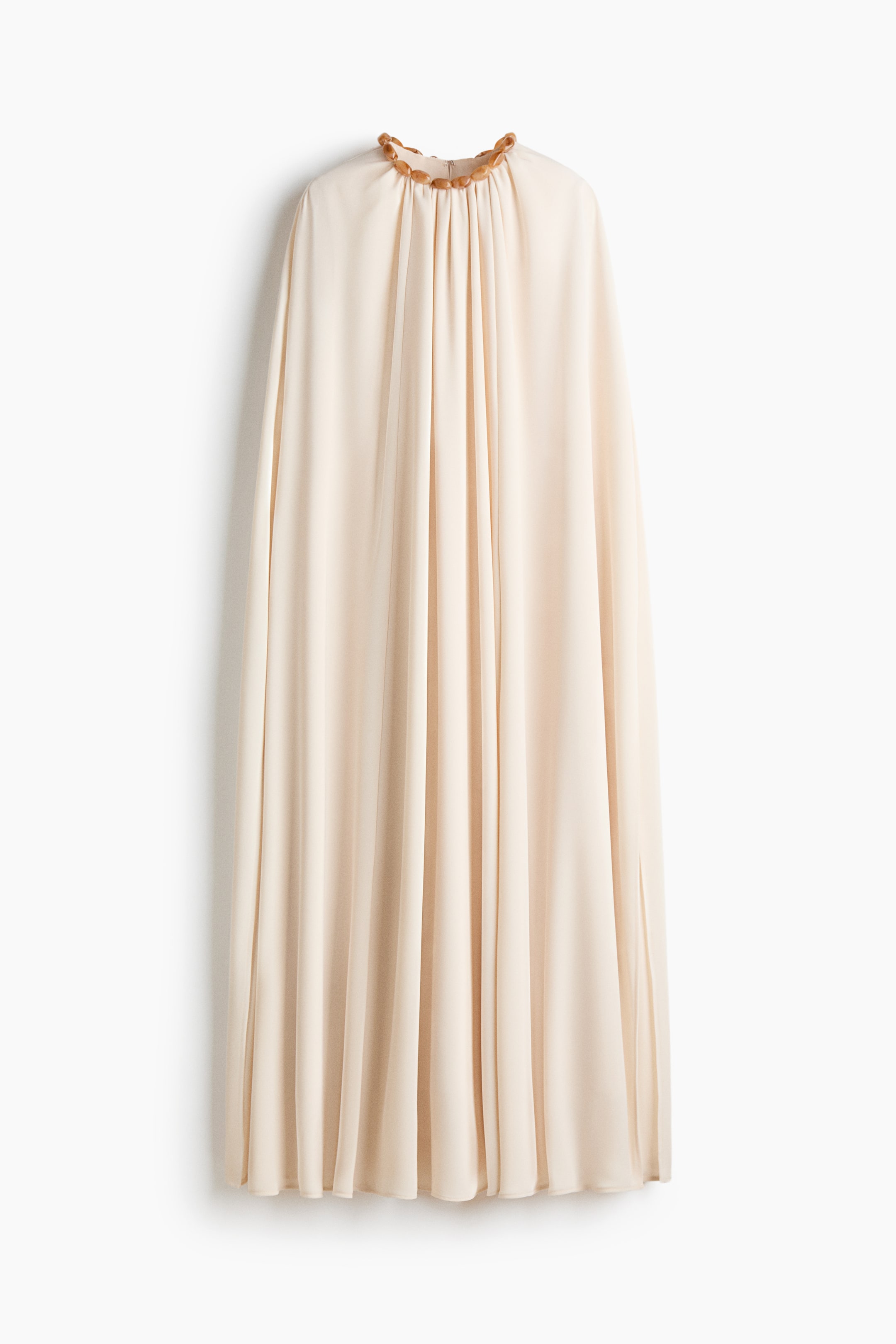 Women's Cream Bead-detail cape dress | H&M US