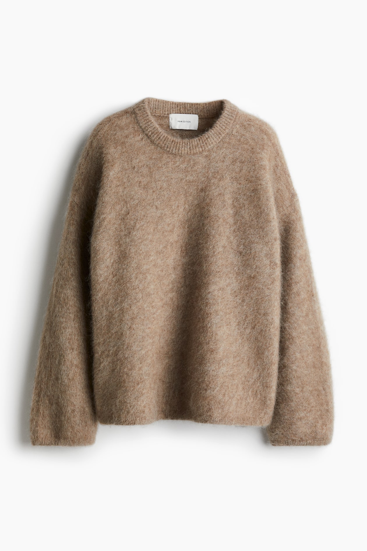 Oversized Mohair-Blend Sweater - Beige - Ladies | H&M US