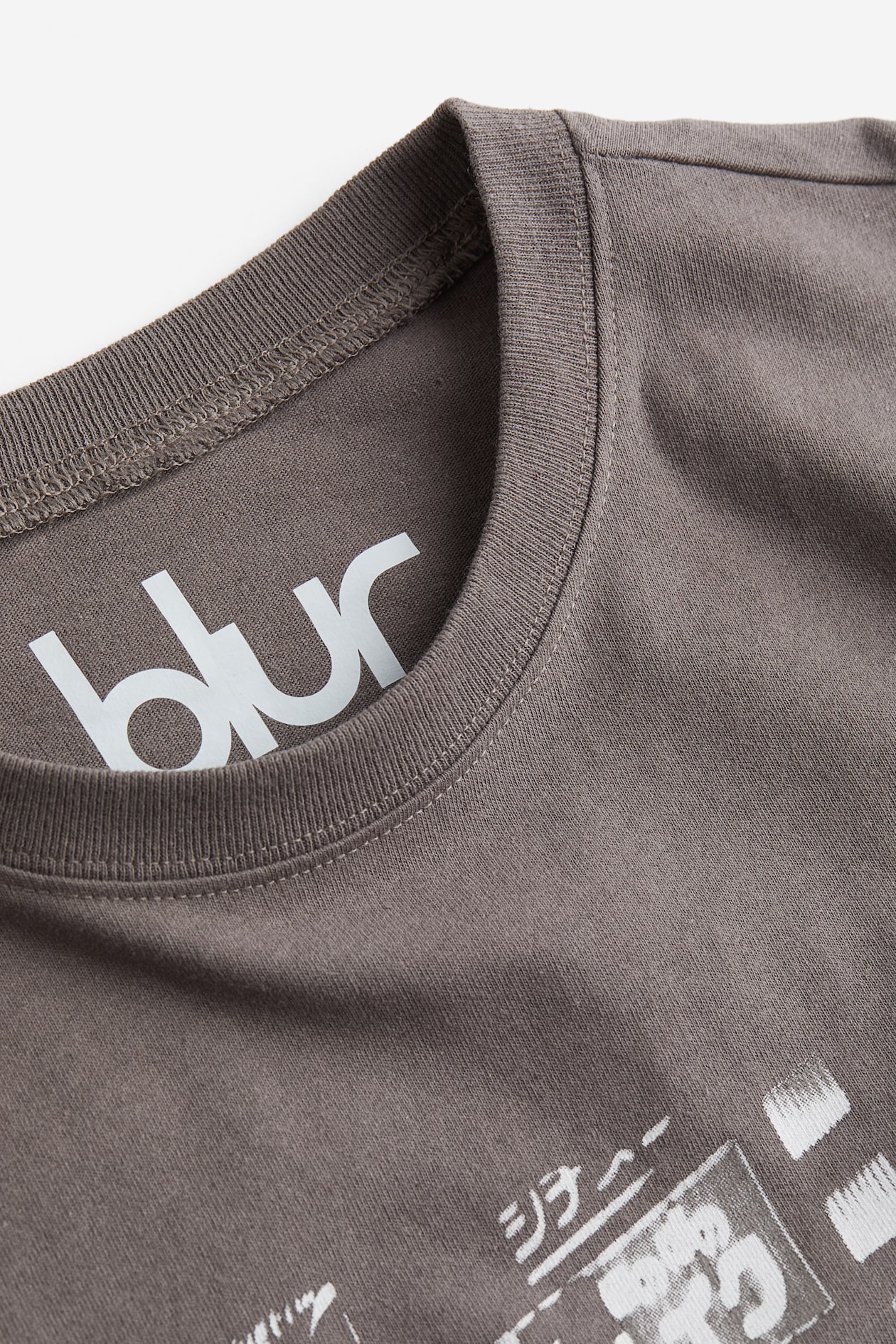 Women's Dark grey/Blur Oversized Print Tee | H&M AU